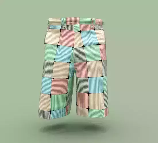 3D model Shorts pair of colorful VR / AR / low-poly | CGTrader
