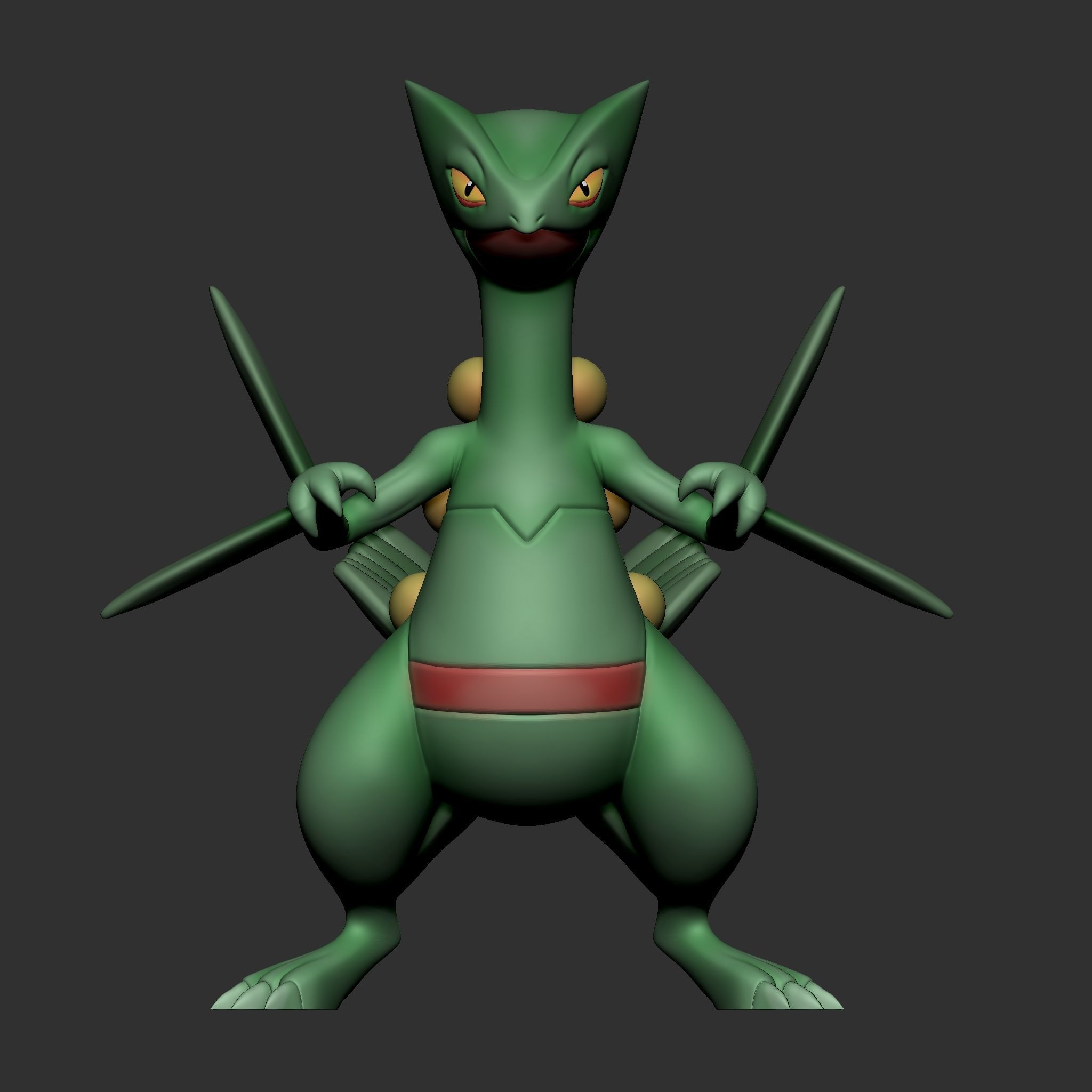 TREECKO EVOLUTIONS 3D model 3D printable | CGTrader