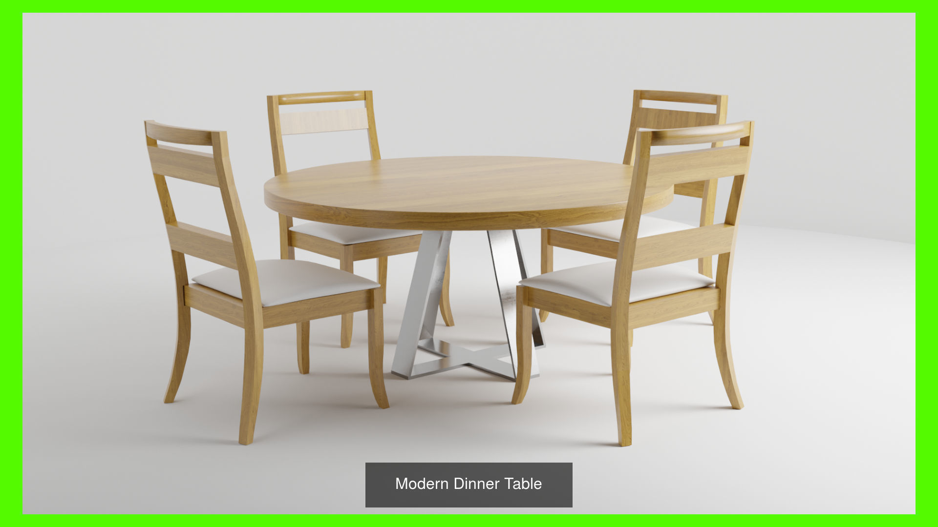 3D Model Collection Modern Dinner Tables 20 Models VR / AR / low-poly ...