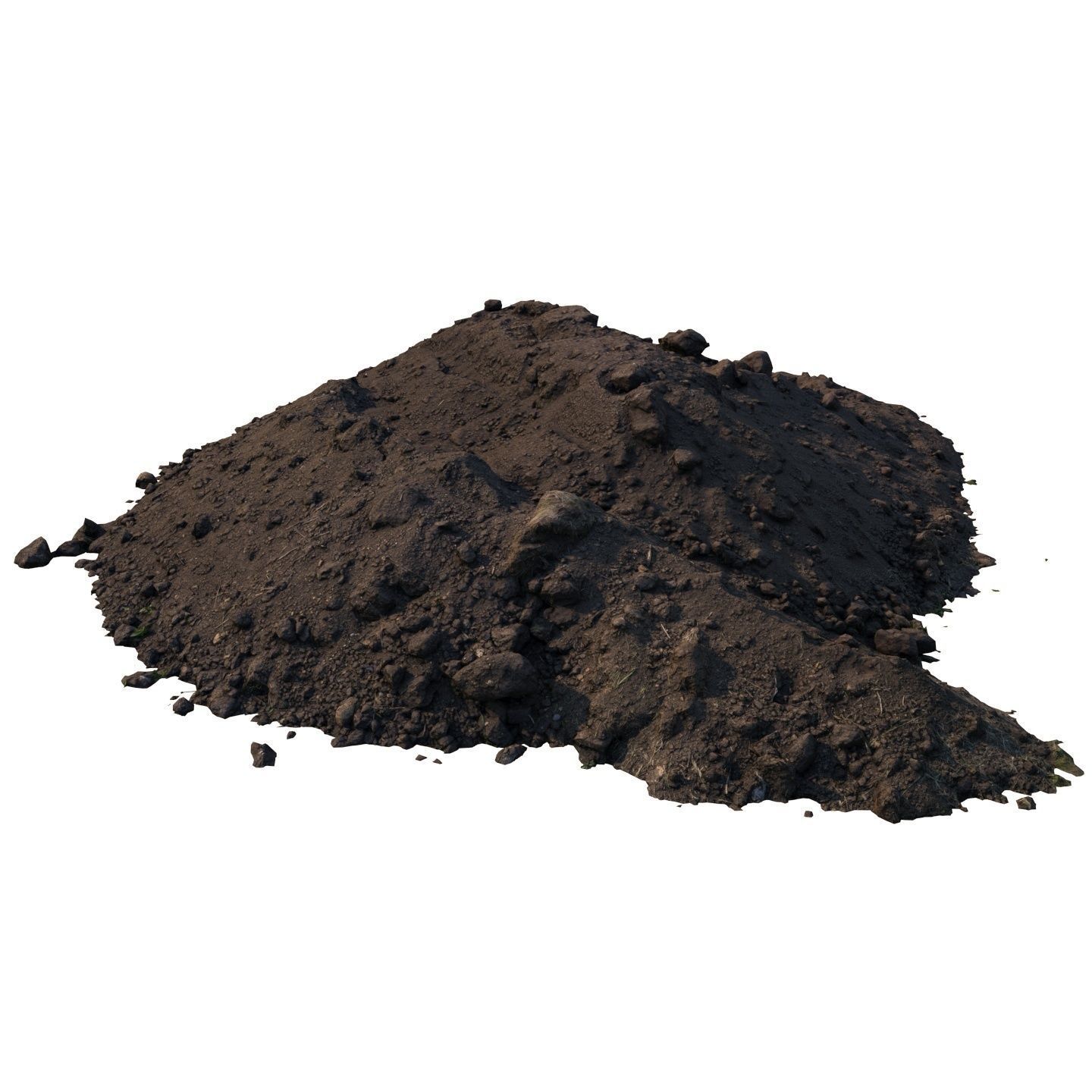 Heaps of black earth 3D model | CGTrader