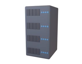 Low-poly Server rack 3D Models | CGTrader