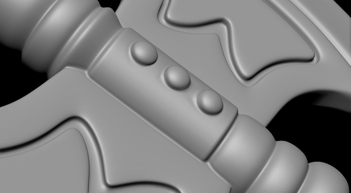 3D PRINTABLE HE-MAN AXE AND POWER SWORD - 1982 - HEMAN WEAPON 3D model ...