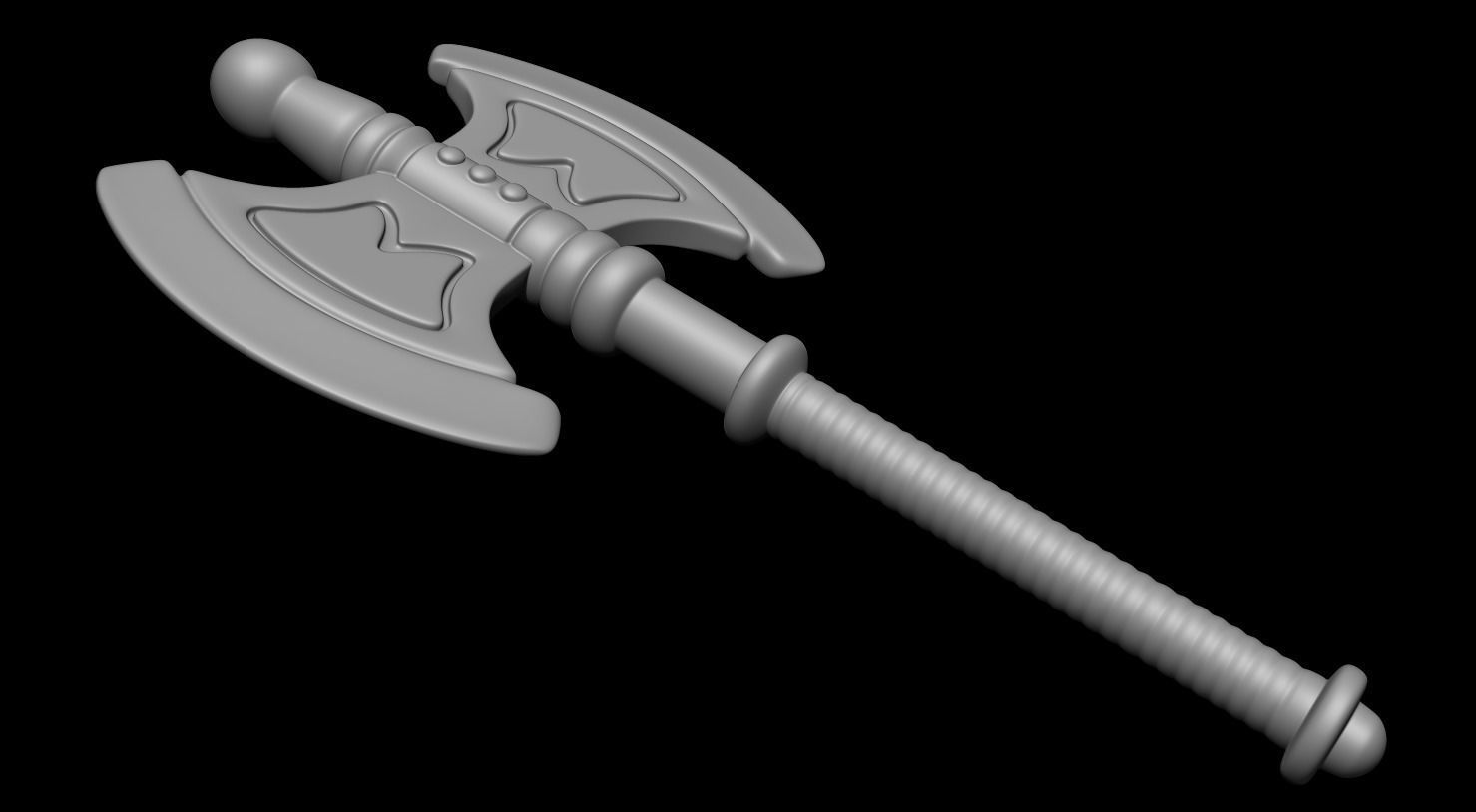 3D PRINTABLE HE-MAN AXE AND POWER SWORD - 1982 - HEMAN WEAPON 3D model ...