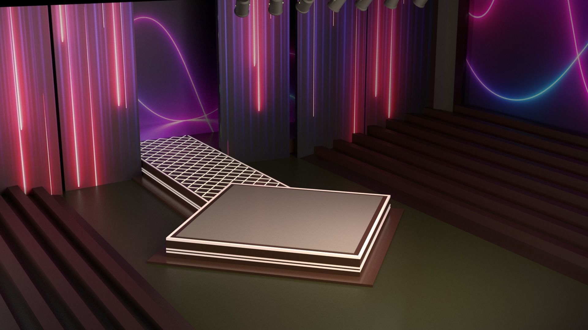 Stage 03 for Blender and CLO 3D 3D model | CGTrader