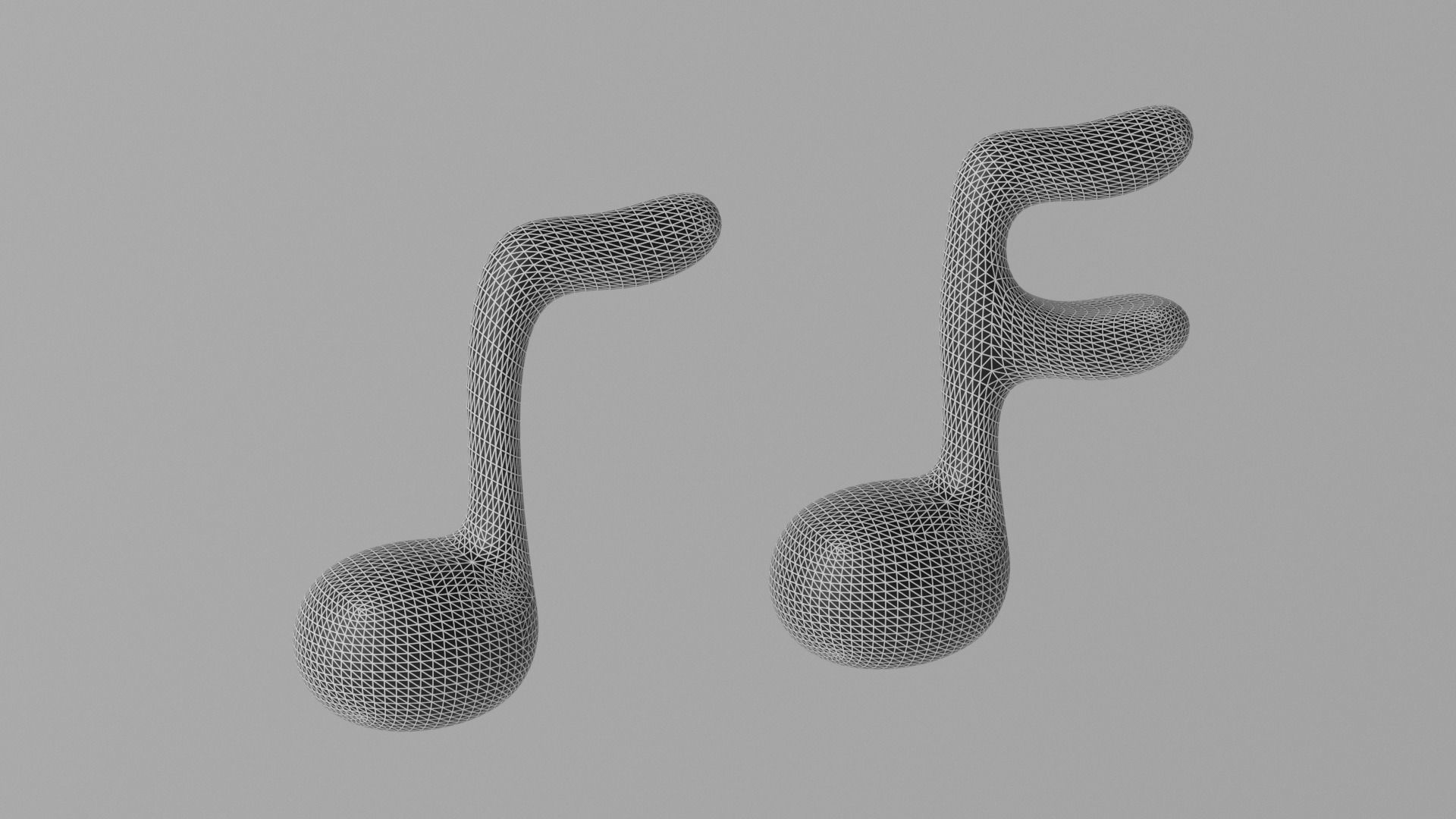Cartoon Musical Note 3D model | CGTrader