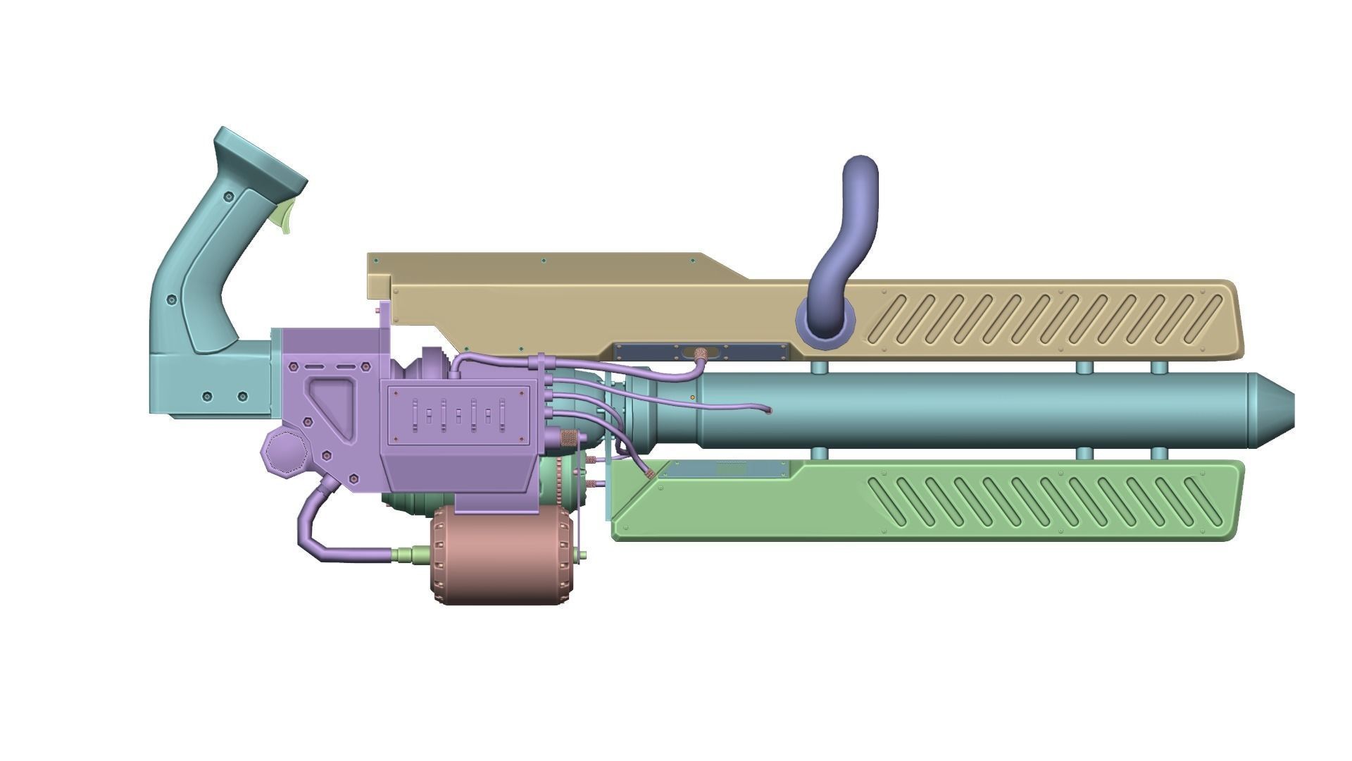 Terminator Genisys Plasma Minigun 3D model | CGTrader