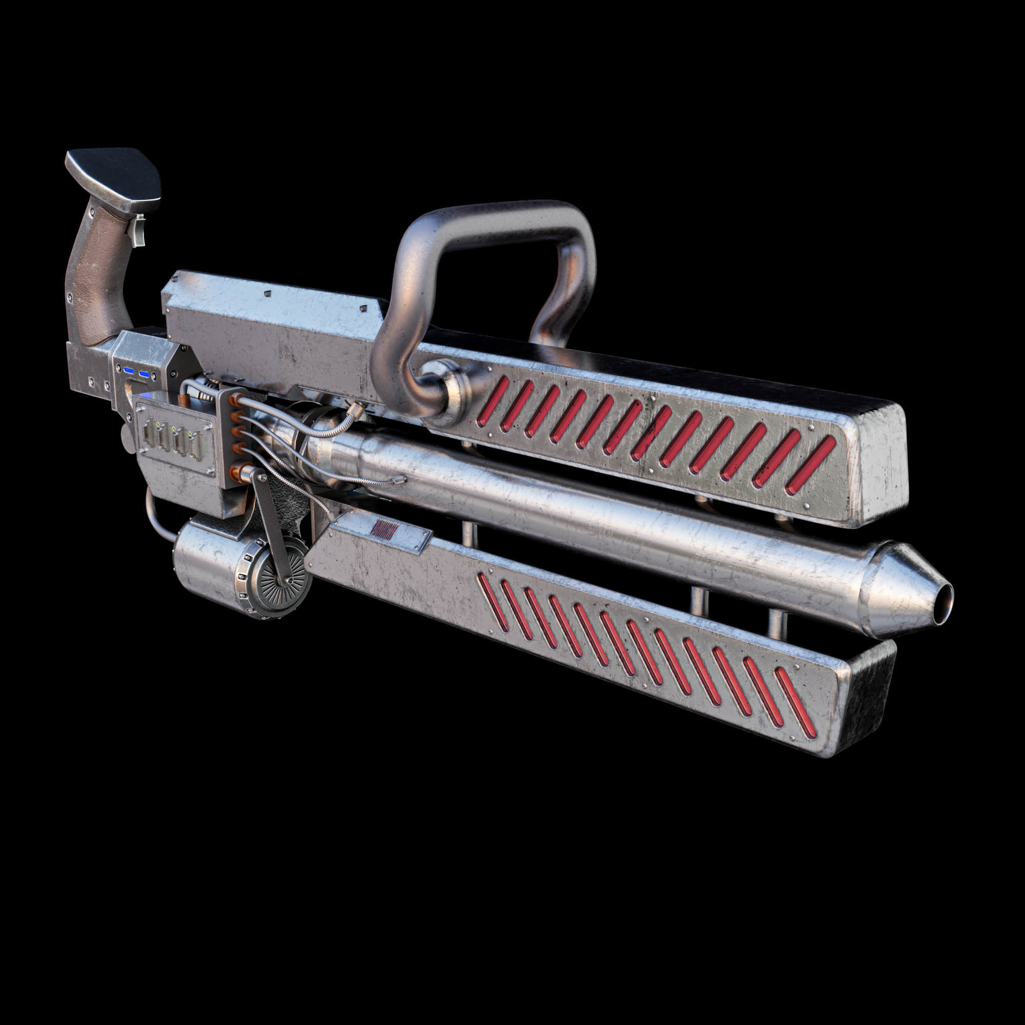 Terminator Genisys Plasma Minigun 3D model | CGTrader
