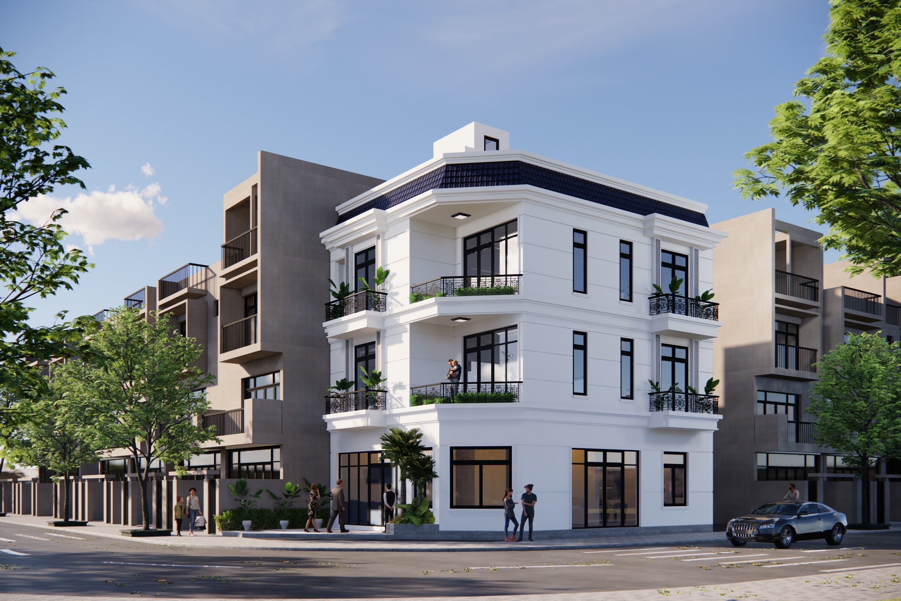 Exterior Neoclassical House Sketchup Model by vuthanh952000 3D model ...