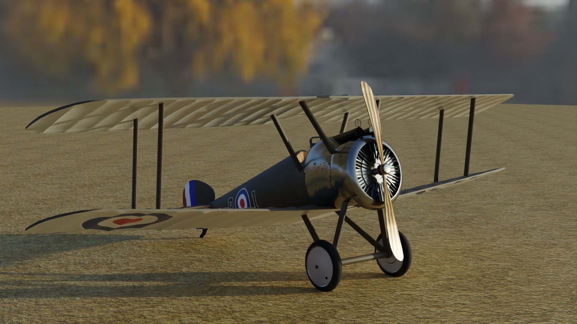 3D model WWI Fighter Plane VR / AR / low-poly | CGTrader