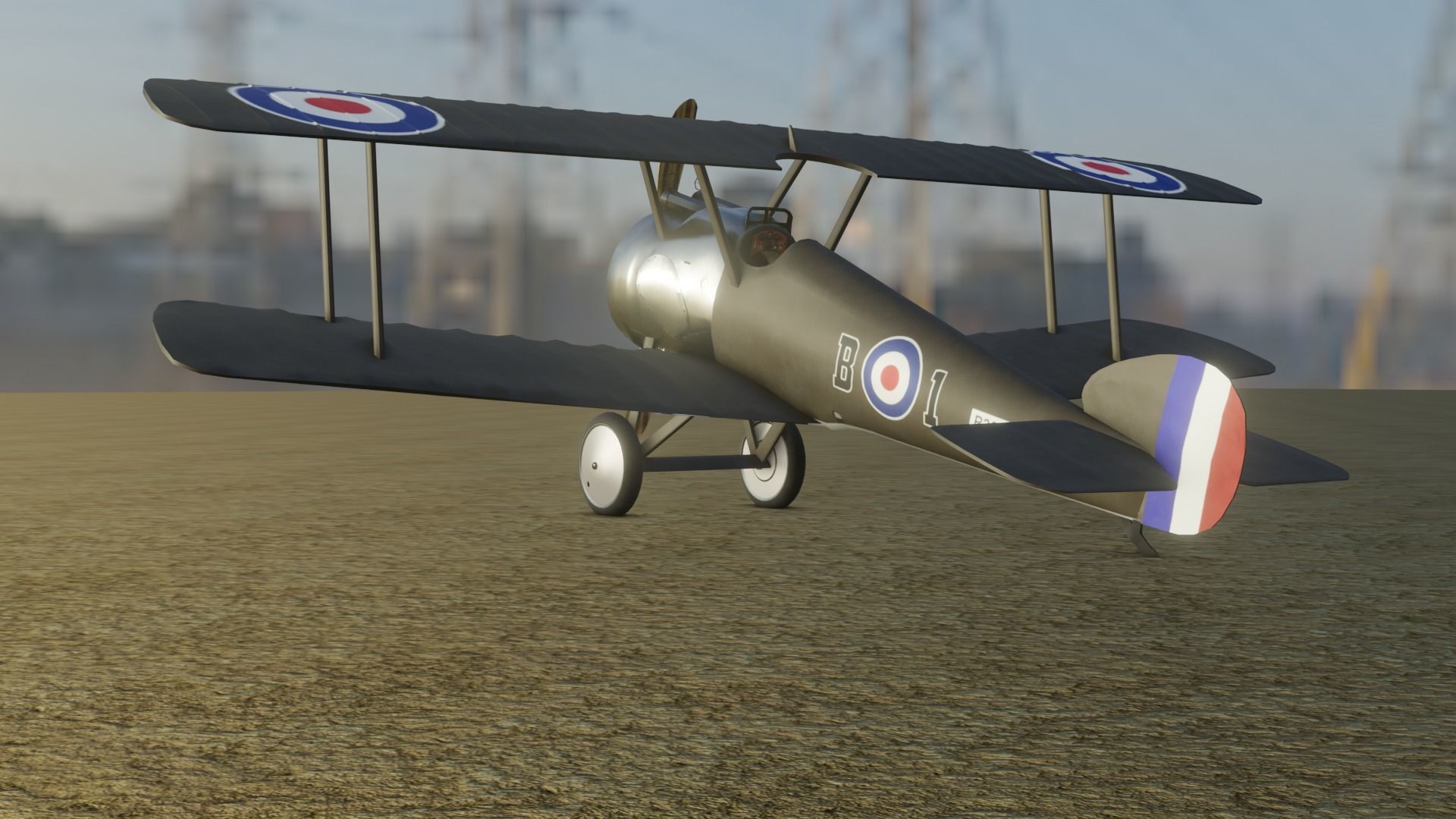 3D model WWI Fighter Plane VR / AR / low-poly | CGTrader