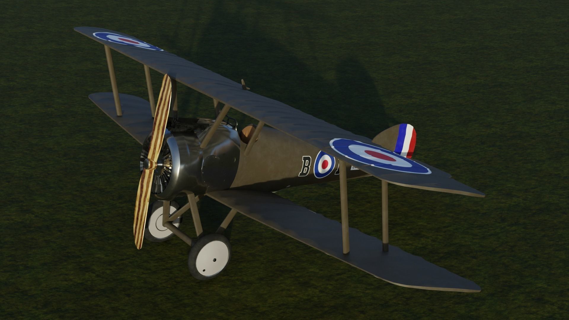 3D model WWI Fighter Plane VR / AR / low-poly | CGTrader