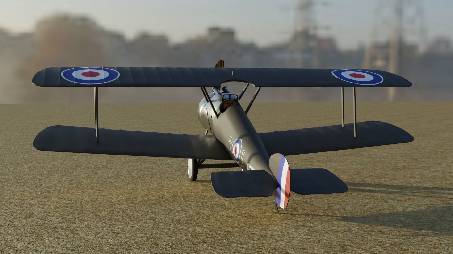 3D model WWI Fighter Plane VR / AR / low-poly | CGTrader