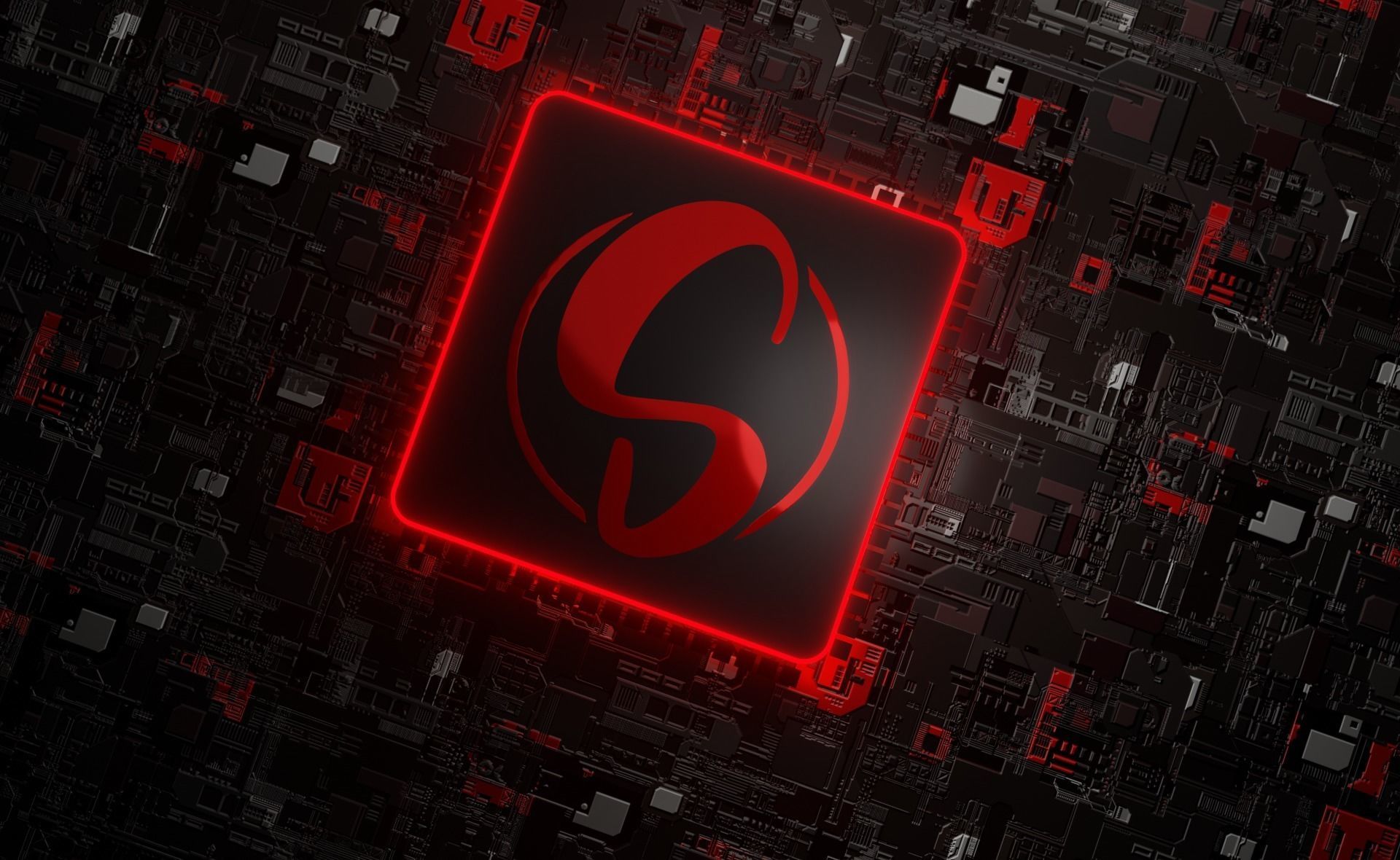 circuit bord chipset with animated 3D model animated | CGTrader