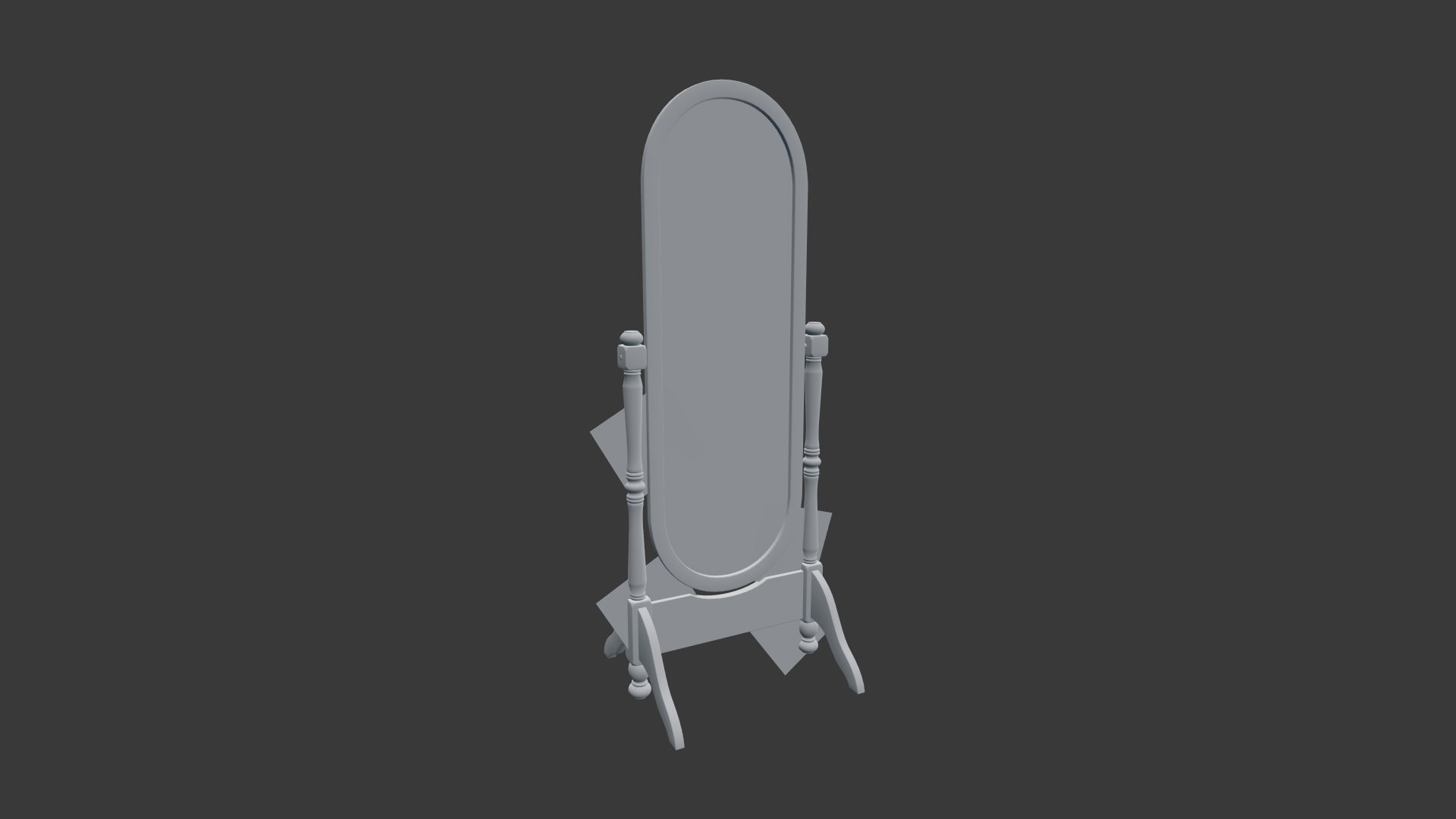 Antique Standing Mirror free VR / AR / low-poly 3D model | CGTrader