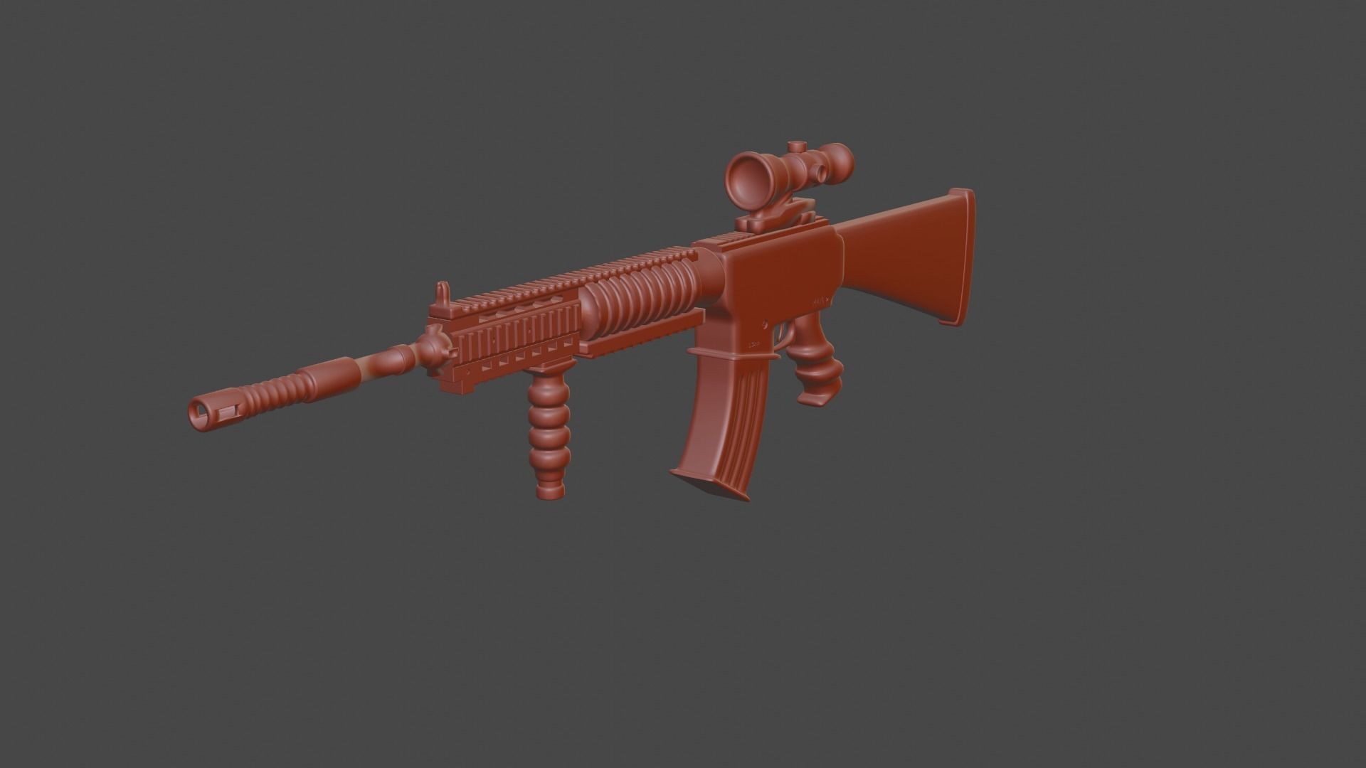 M416 3D Model ak - rifle free VR / AR / low-poly 3D model | CGTrader