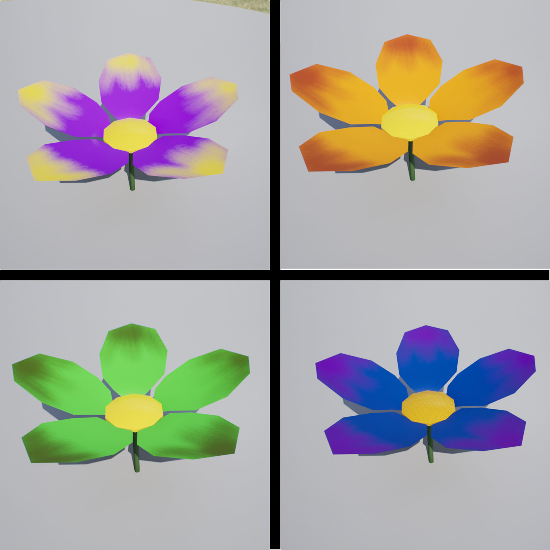 3D model Stylized Flowers collection - Grand Selection VR / AR / low ...