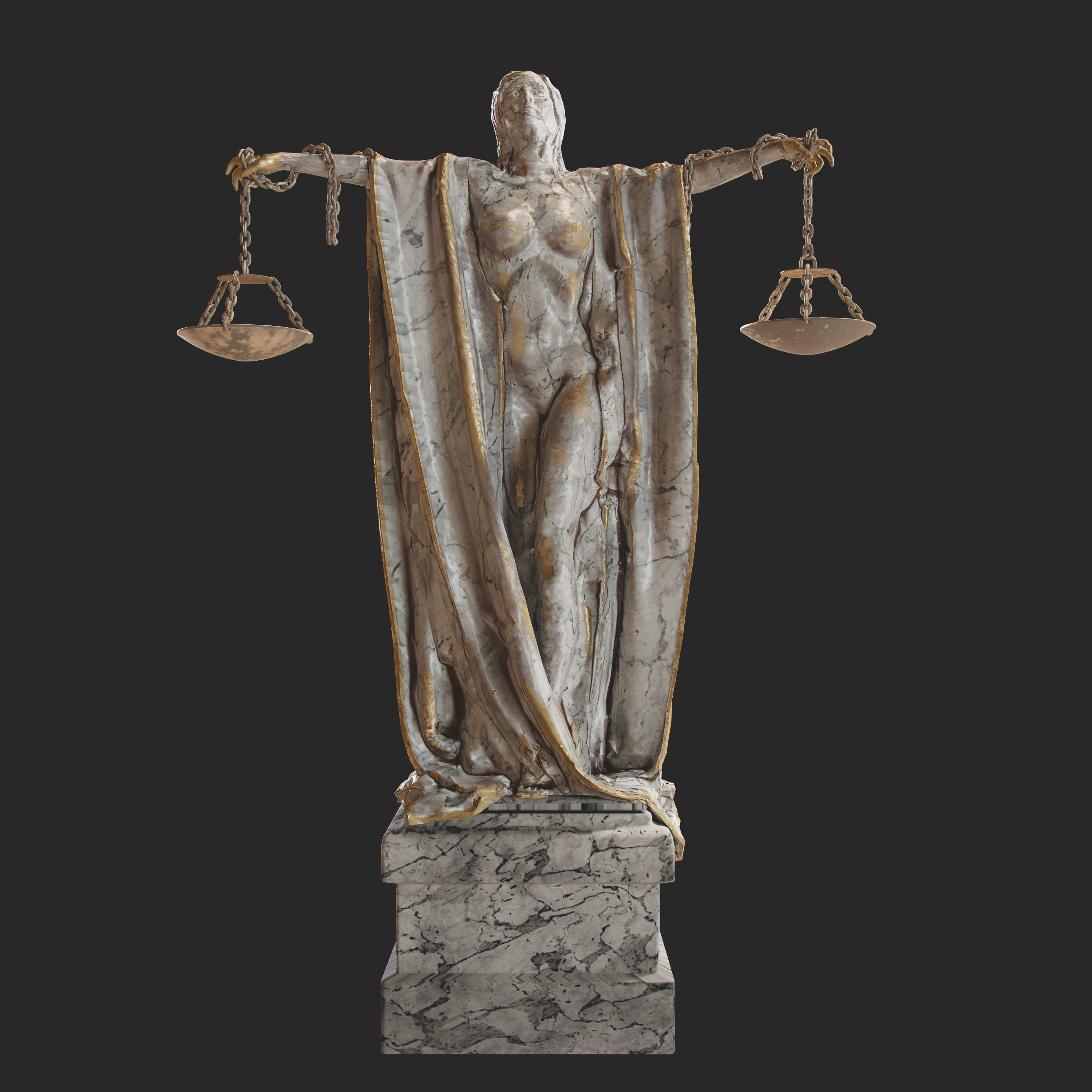 3D model Themis Sculpture VR / AR / low-poly | CGTrader