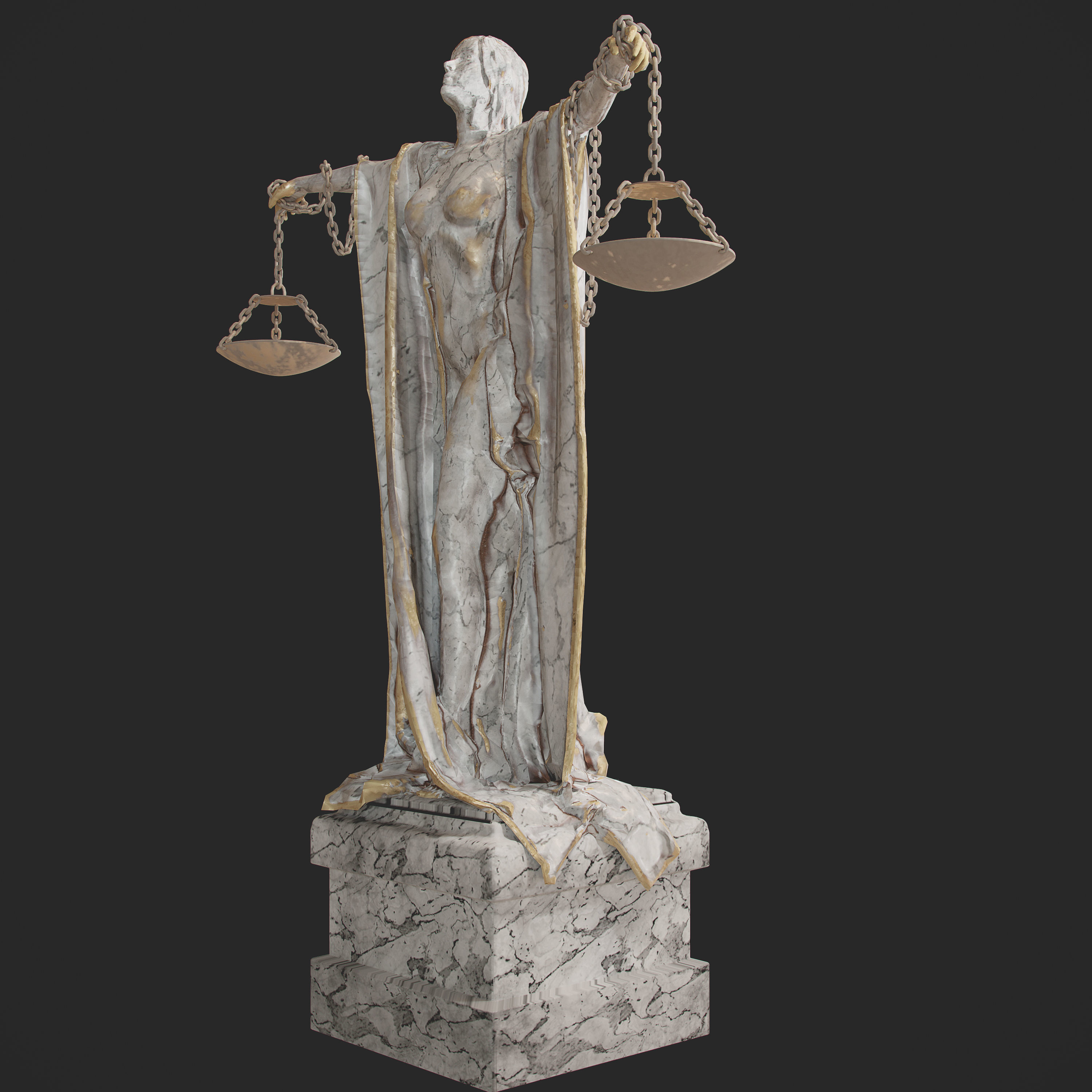 3D model Themis Sculpture VR / AR / low-poly | CGTrader