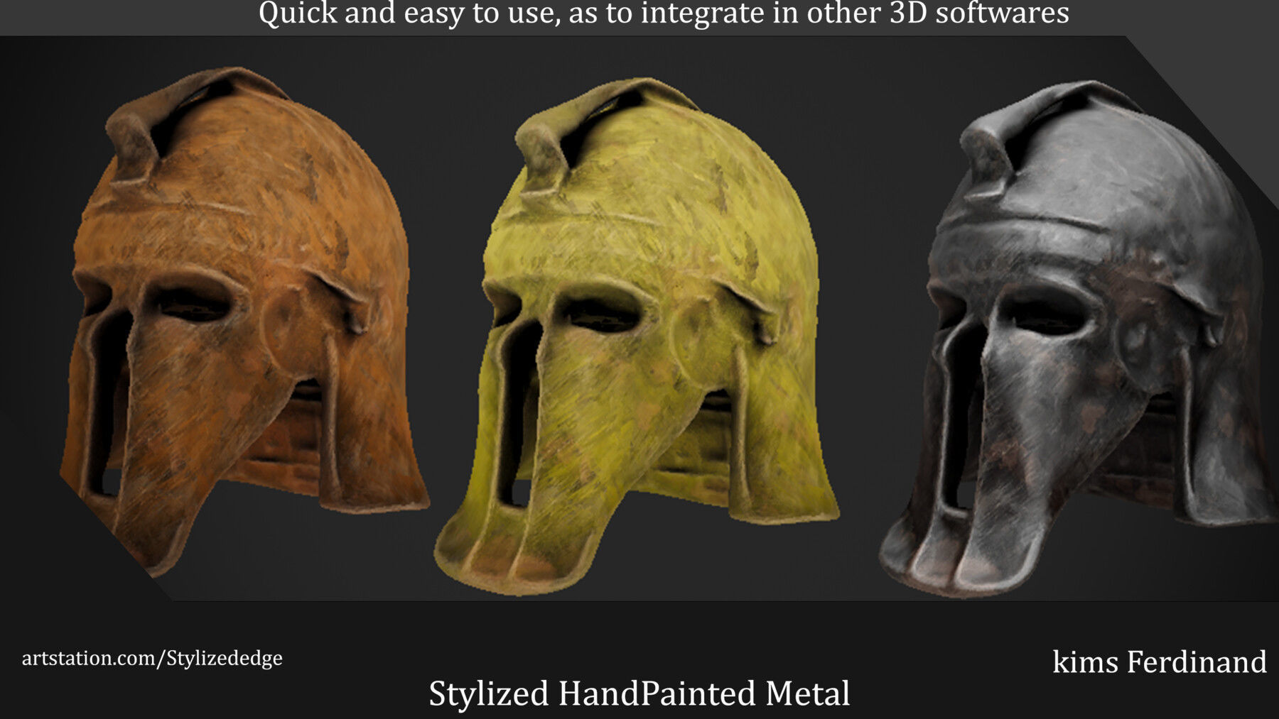 STYLIZED HAND-PAINTED METAL Generator For Substance Painter Texture ...