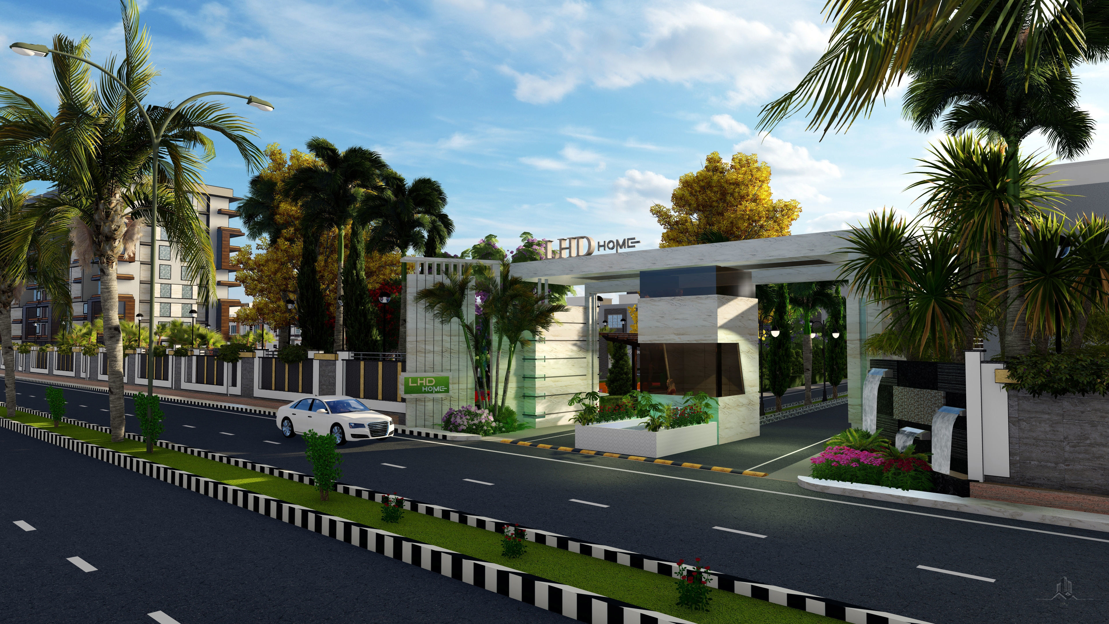 Row Houses Township 3D model | CGTrader