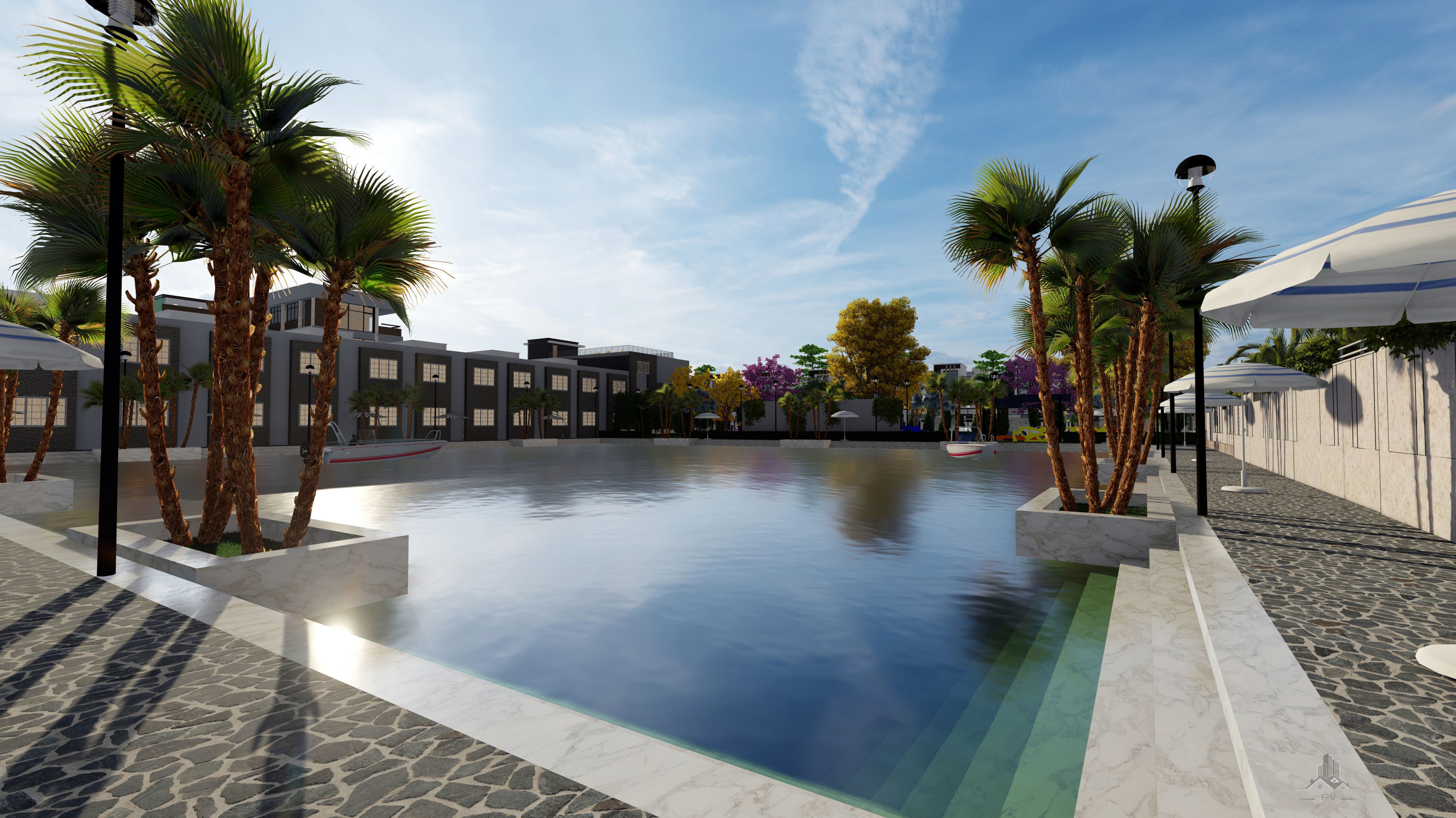 Row Houses Township 3D model | CGTrader