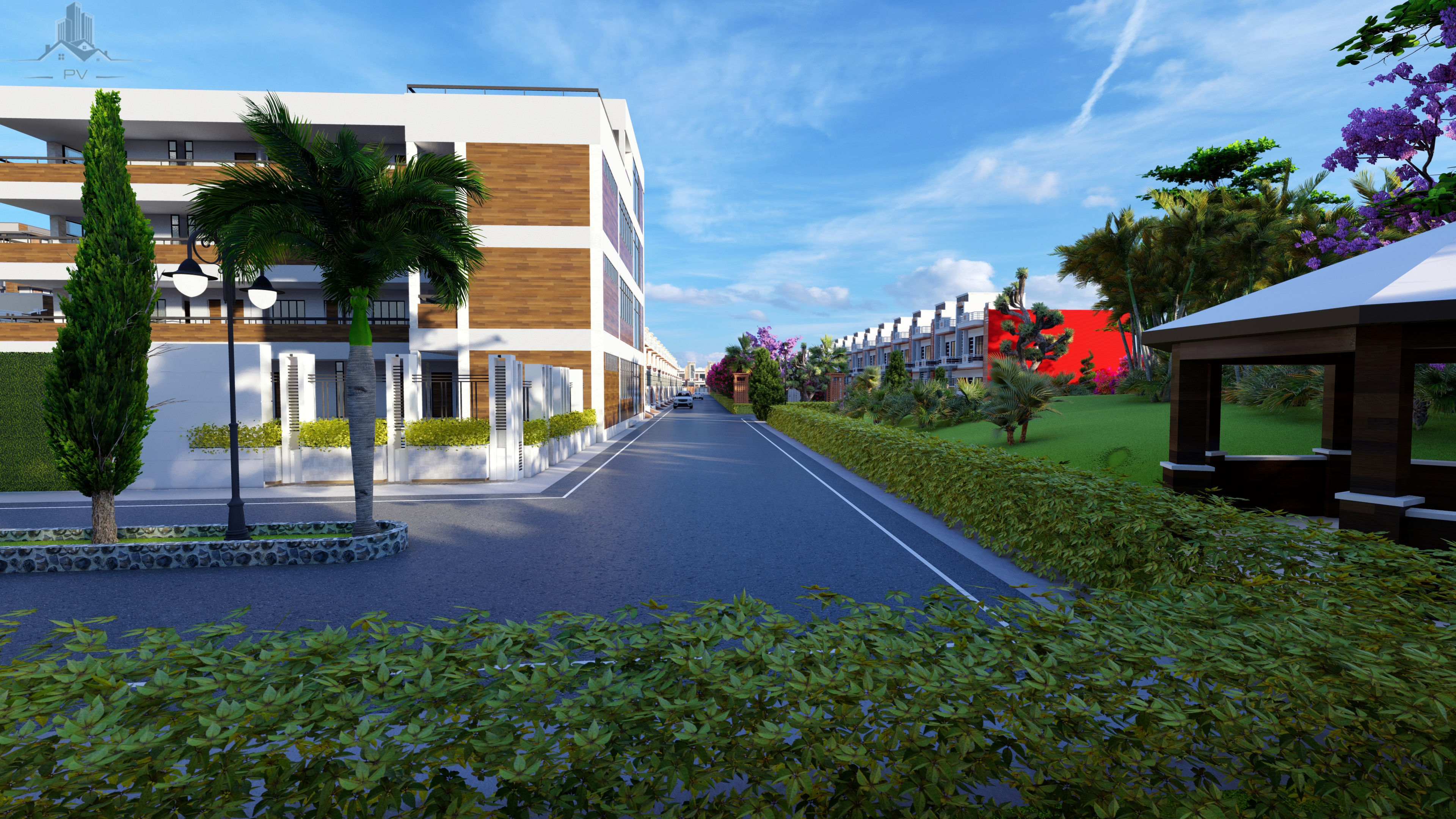 Row Houses Township 3D model | CGTrader