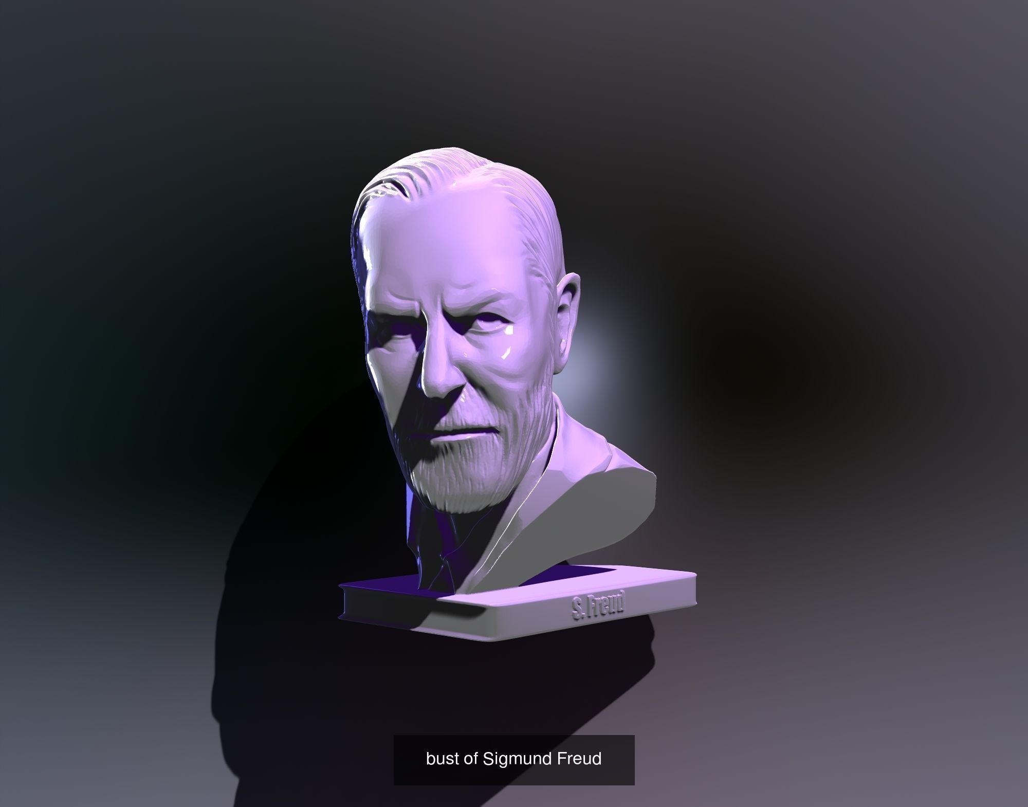 collection of busts of portraits of various historical figures | CGTrader