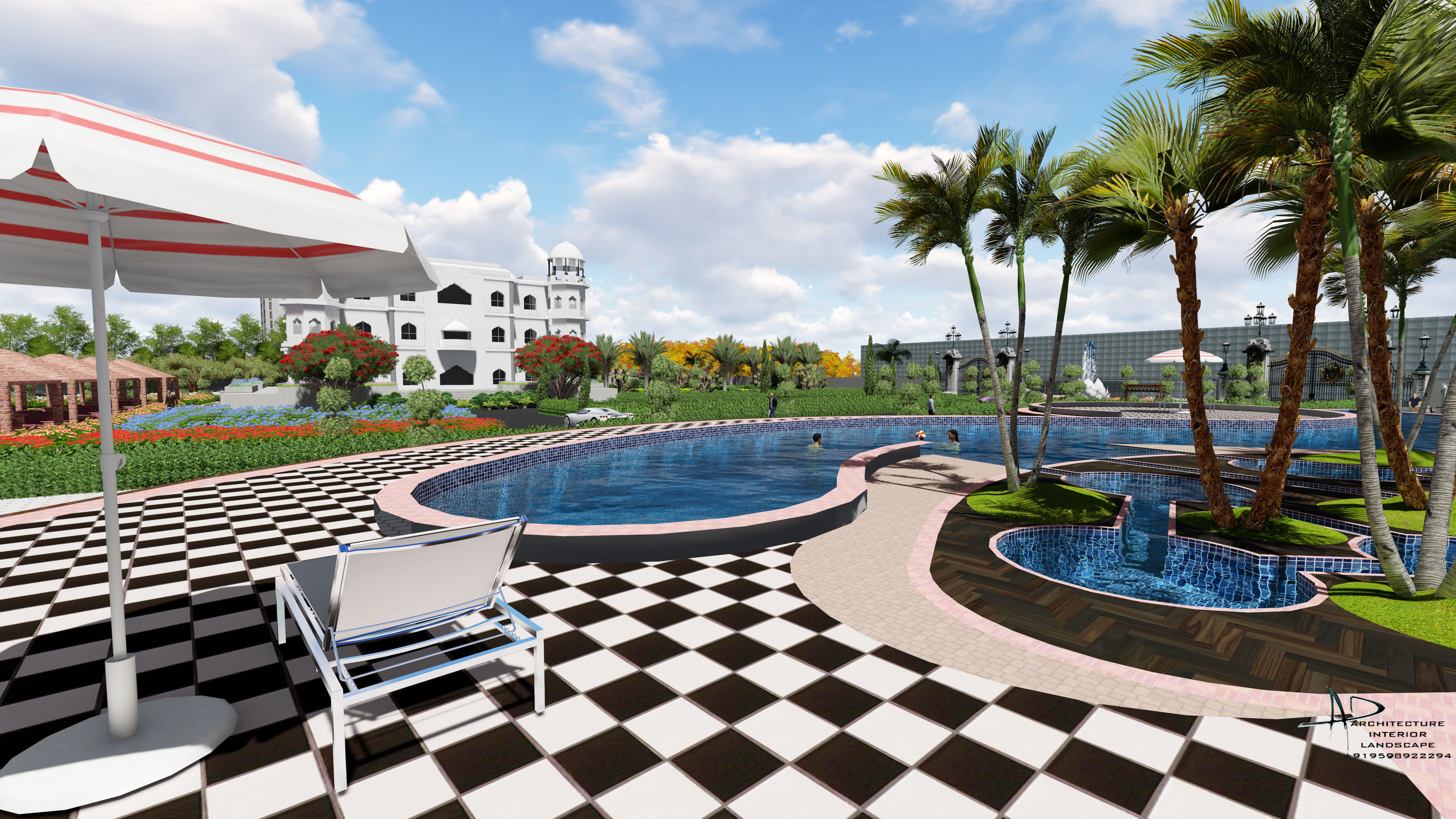 3D model Butler Palace Resort VR / AR / low-poly | CGTrader