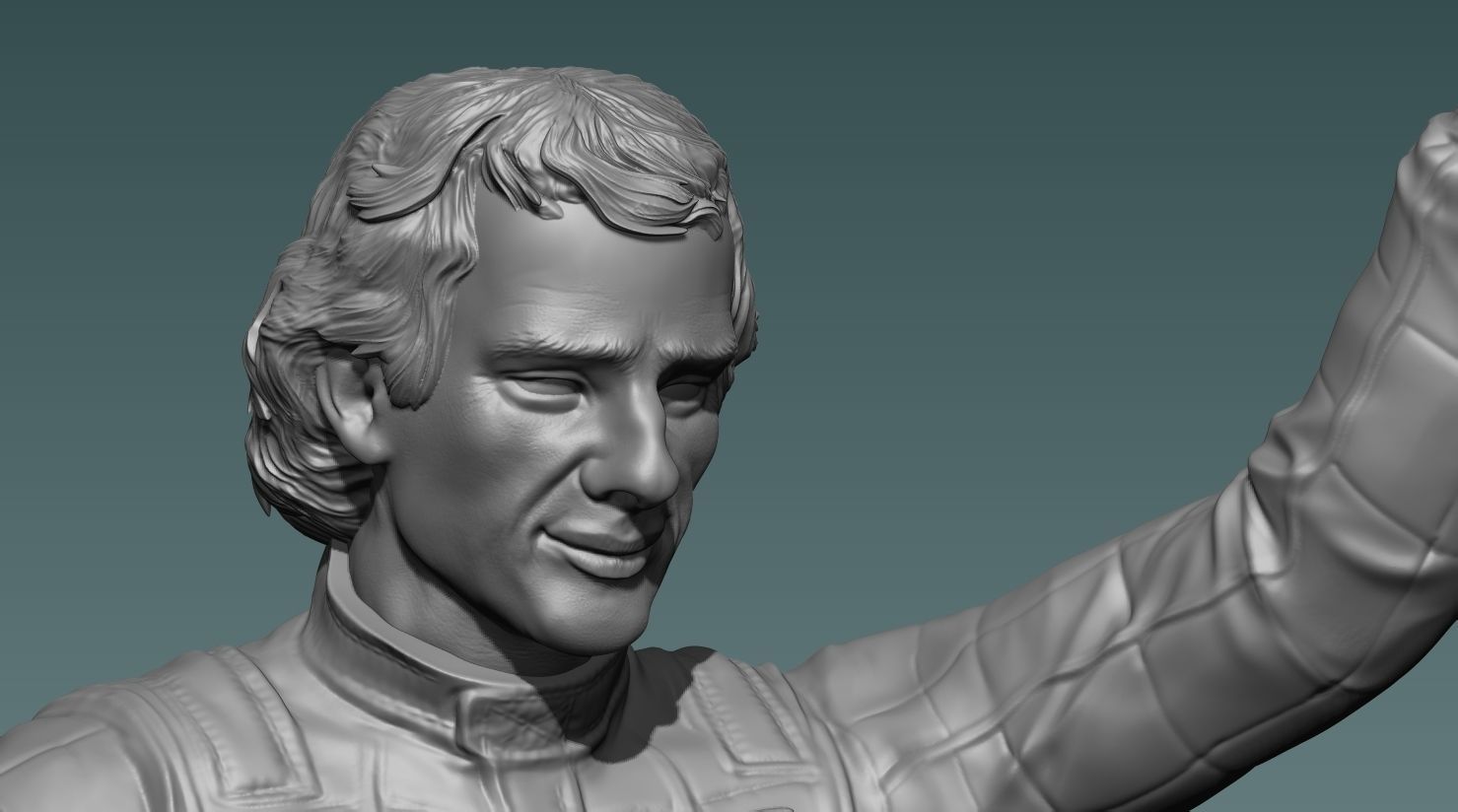Ayrton Senna Legend 3D model 3D printable | CGTrader