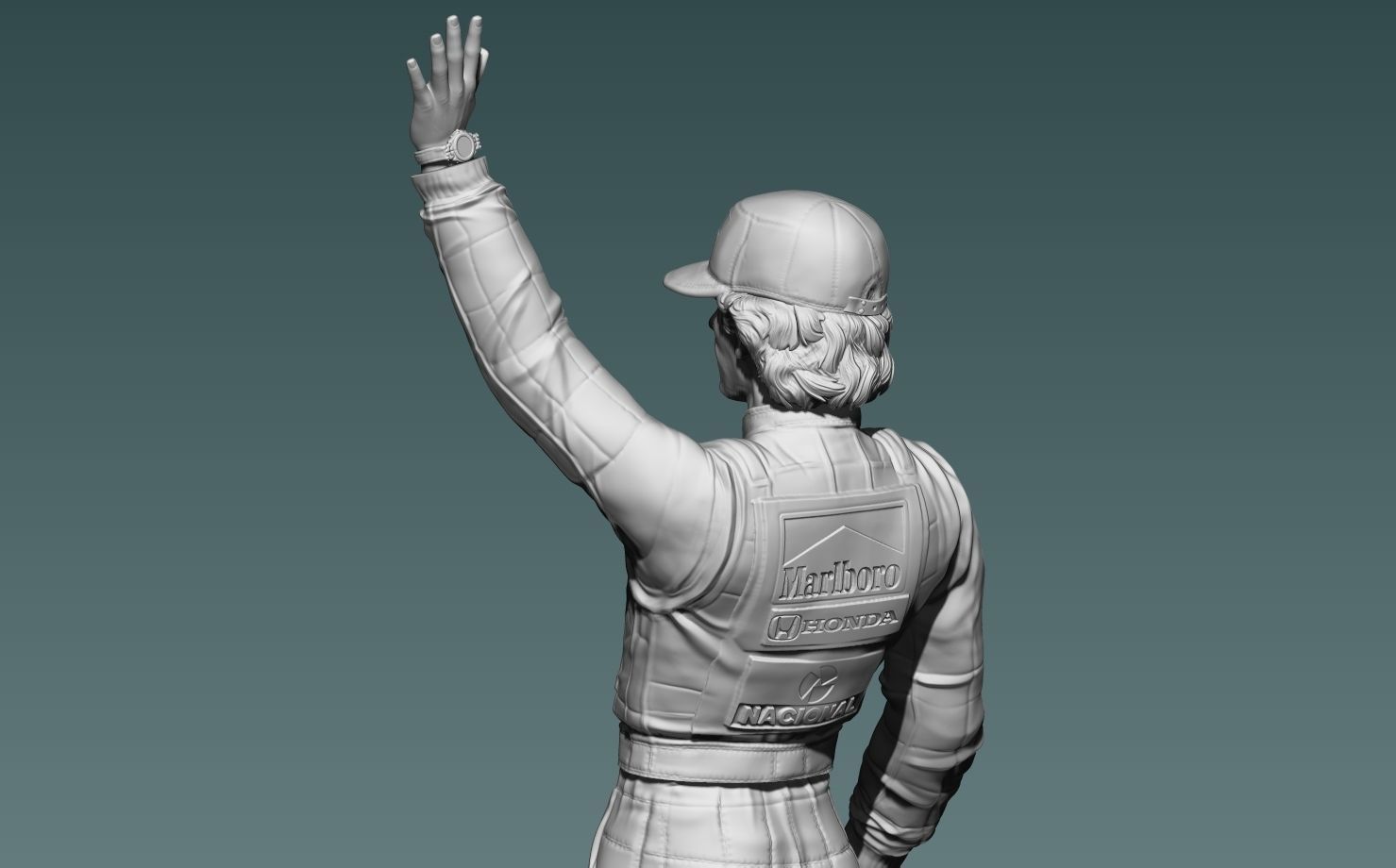 Ayrton Senna Legend 3D model 3D printable | CGTrader