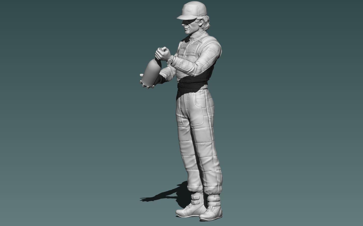 Ayrton Senna Legend 3D model 3D printable | CGTrader