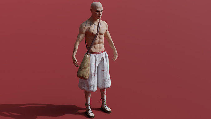 3D model Fighter character VR / AR / low-poly | CGTrader