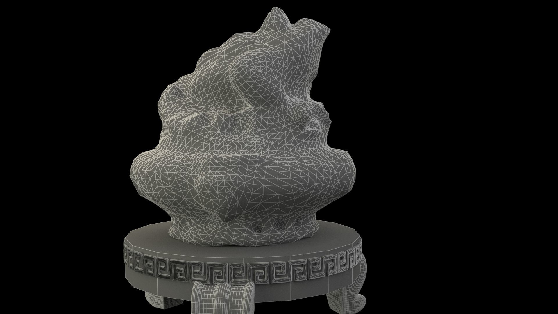 chinese gold ingot treasure pot bowel 3D model | CGTrader