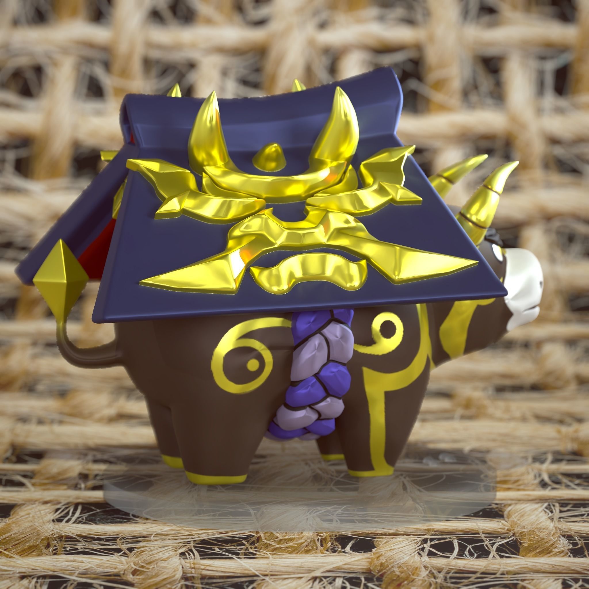 Ushi Genshin Impact 3D model 3D printable | CGTrader