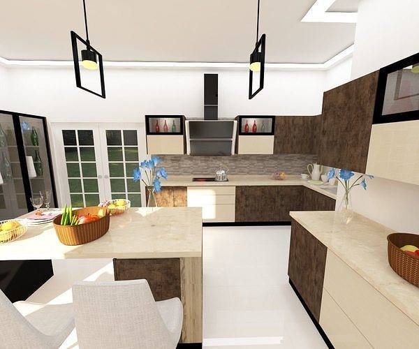 Modern Kitchen 3D model | CGTrader