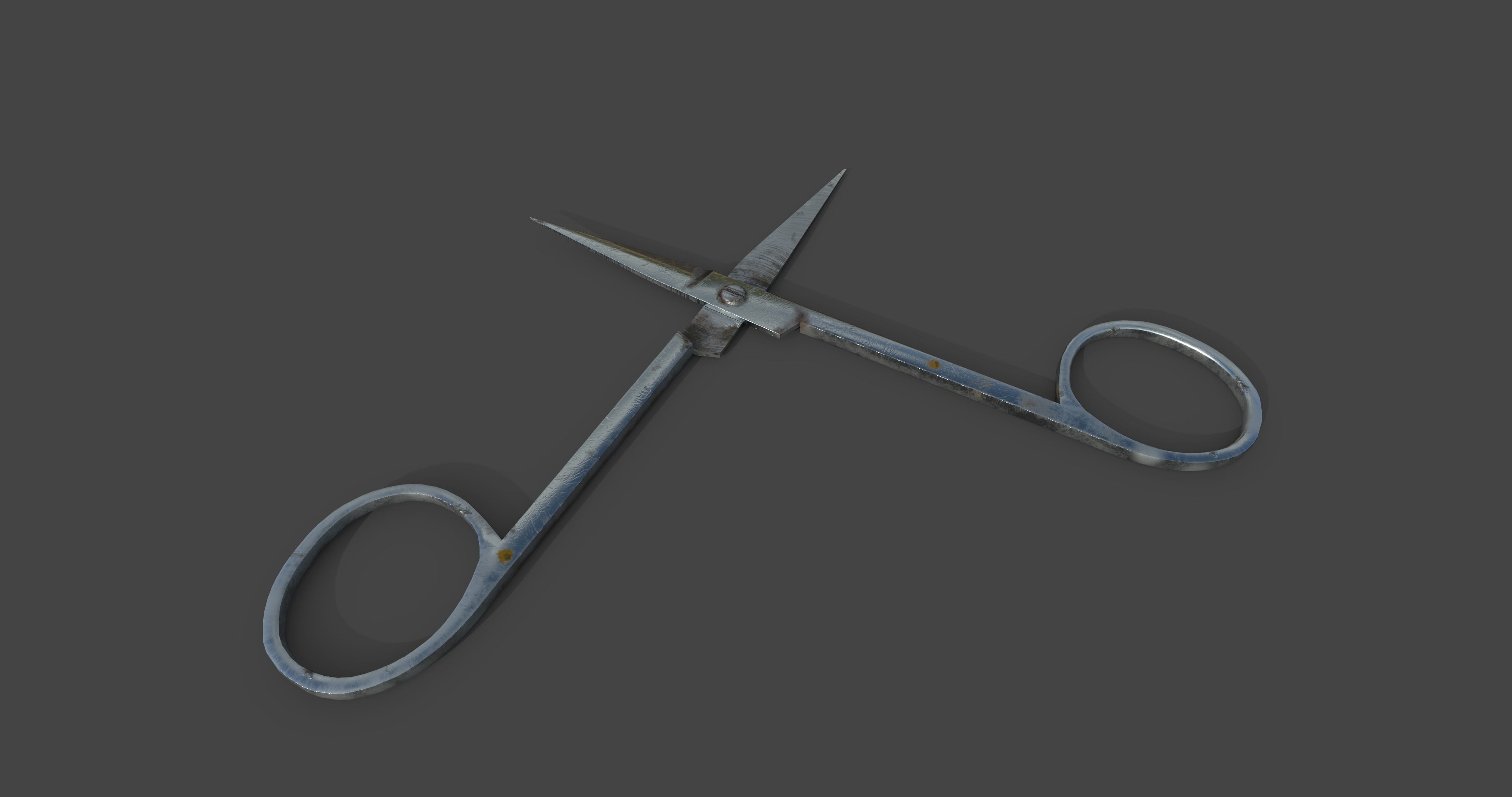 3D model Dirty scissors VR / AR / low-poly | CGTrader