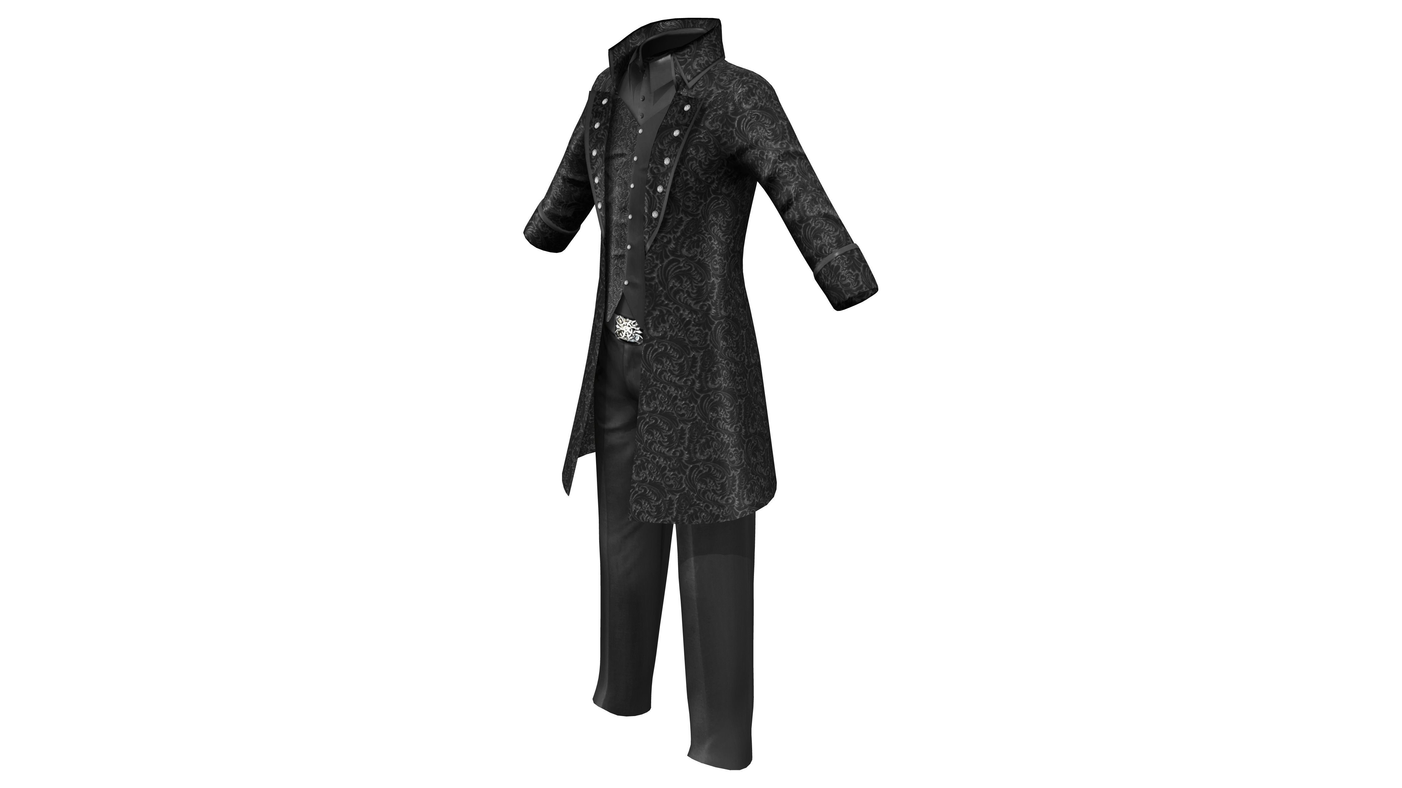 3D model Men Magician Outfit VR / AR / low-poly | CGTrader