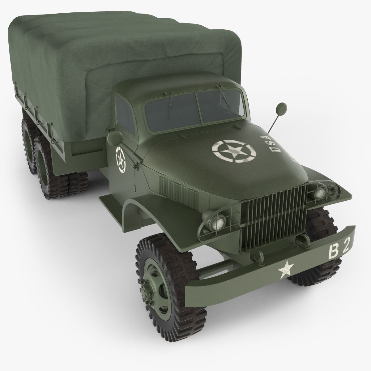 GMC CCKW Military Truck 3D model | CGTrader