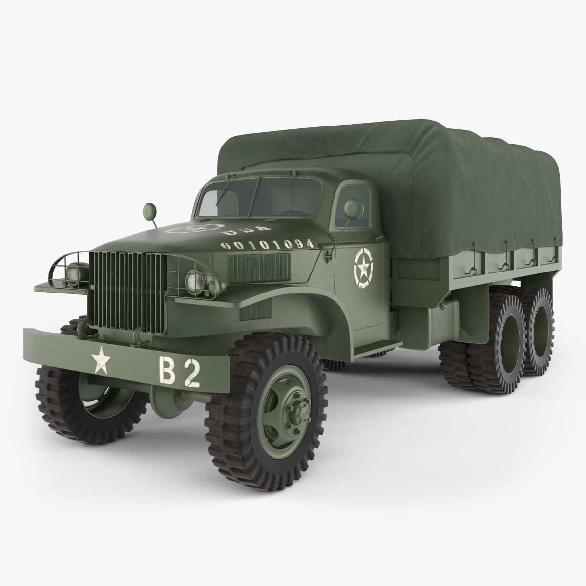 GMC CCKW Military Truck 3D model | CGTrader