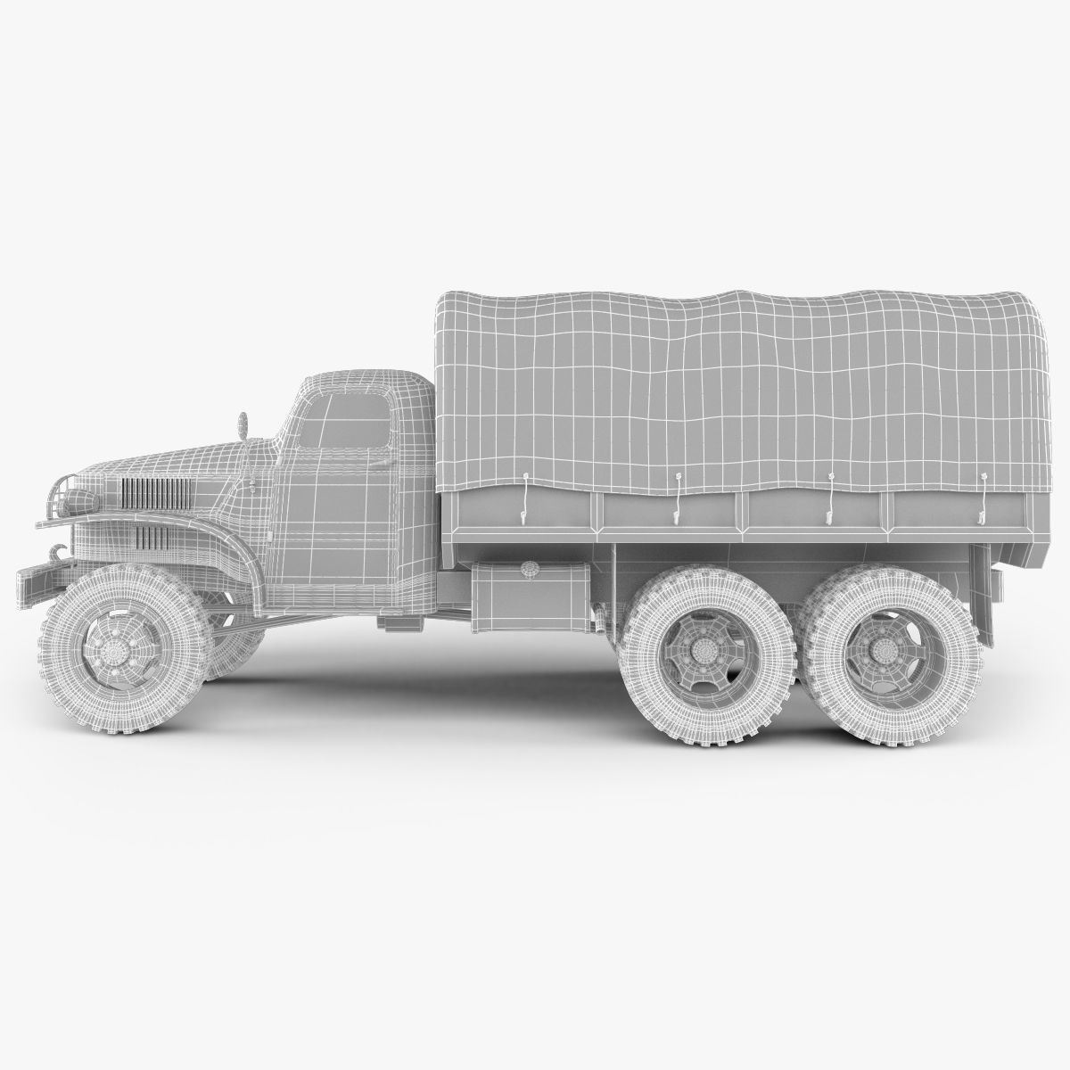 GMC CCKW Military Truck 3D model | CGTrader