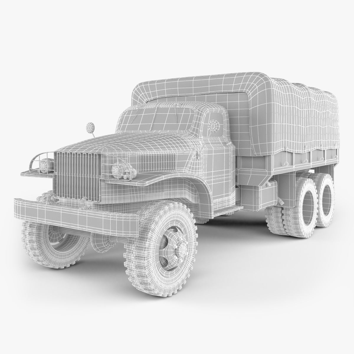 GMC CCKW Military Truck 3D model | CGTrader