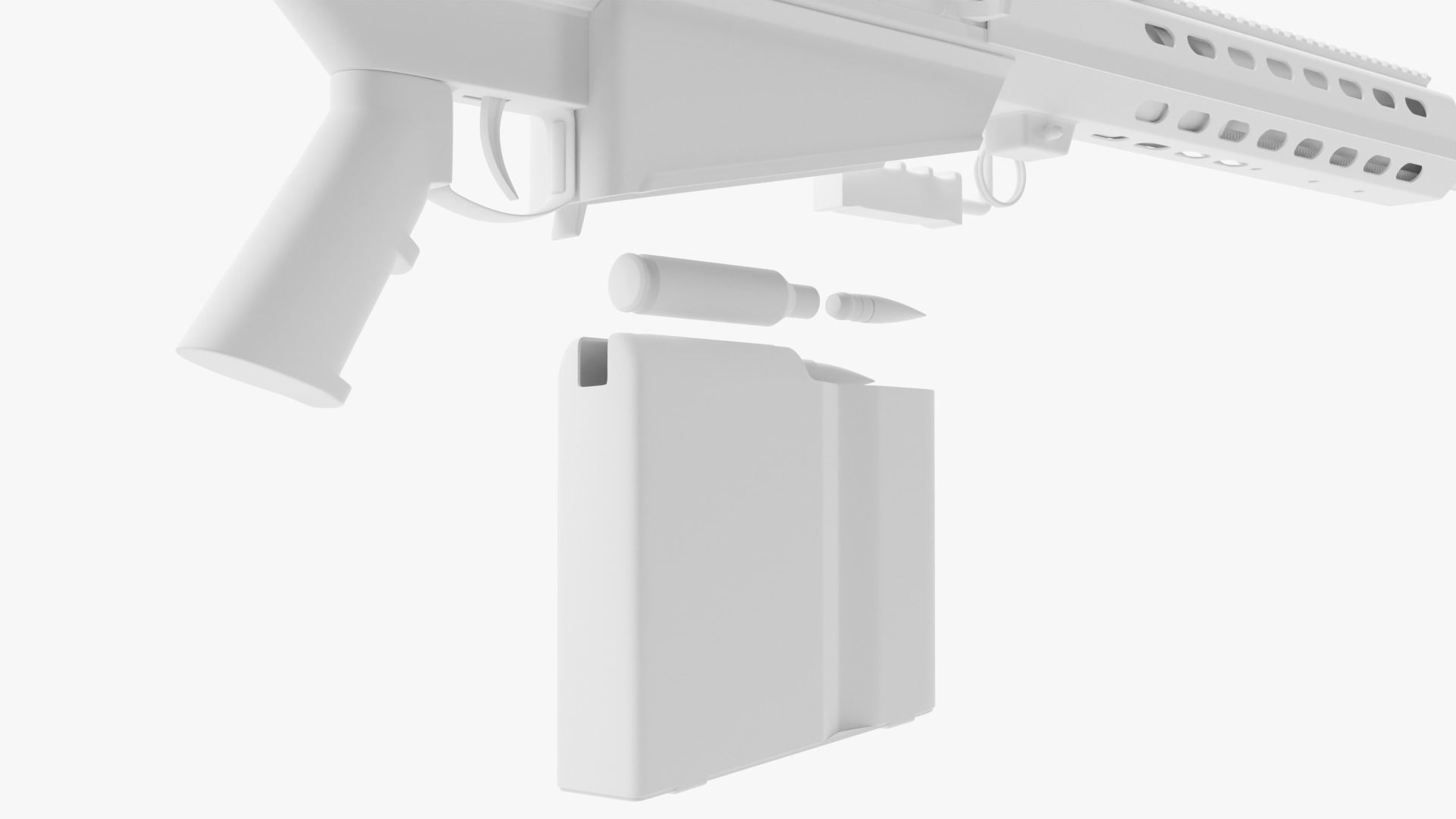Barrett M82 Sniper Rifle 3D model | CGTrader