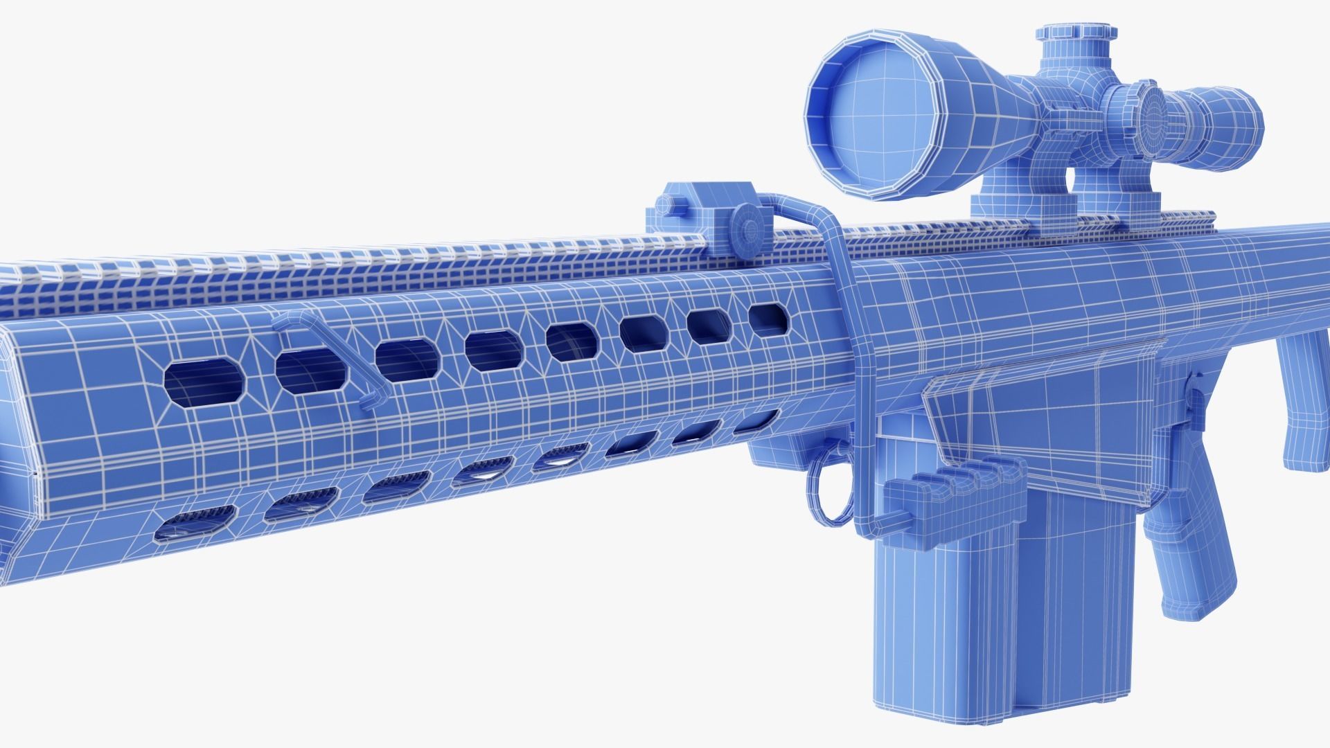 Barrett M82 Sniper Rifle 3D model | CGTrader