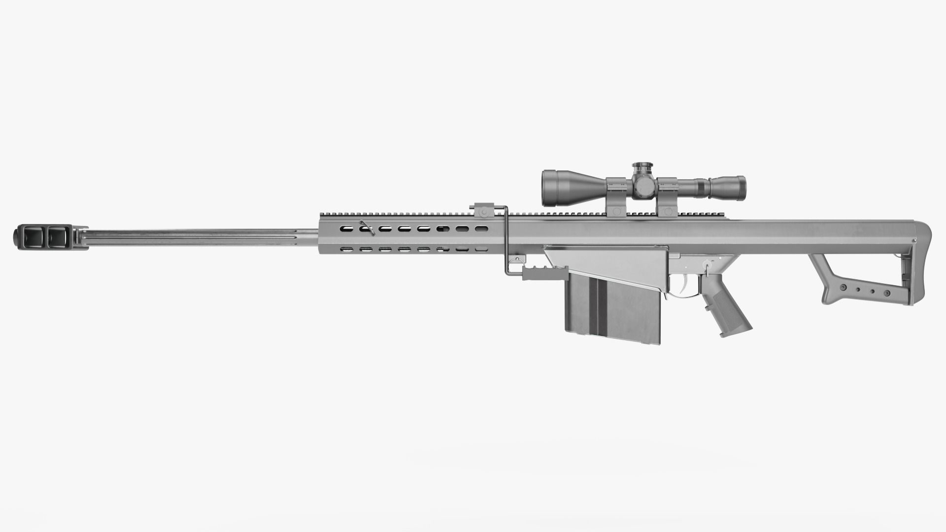 Barrett M82 Sniper Rifle 3D model | CGTrader