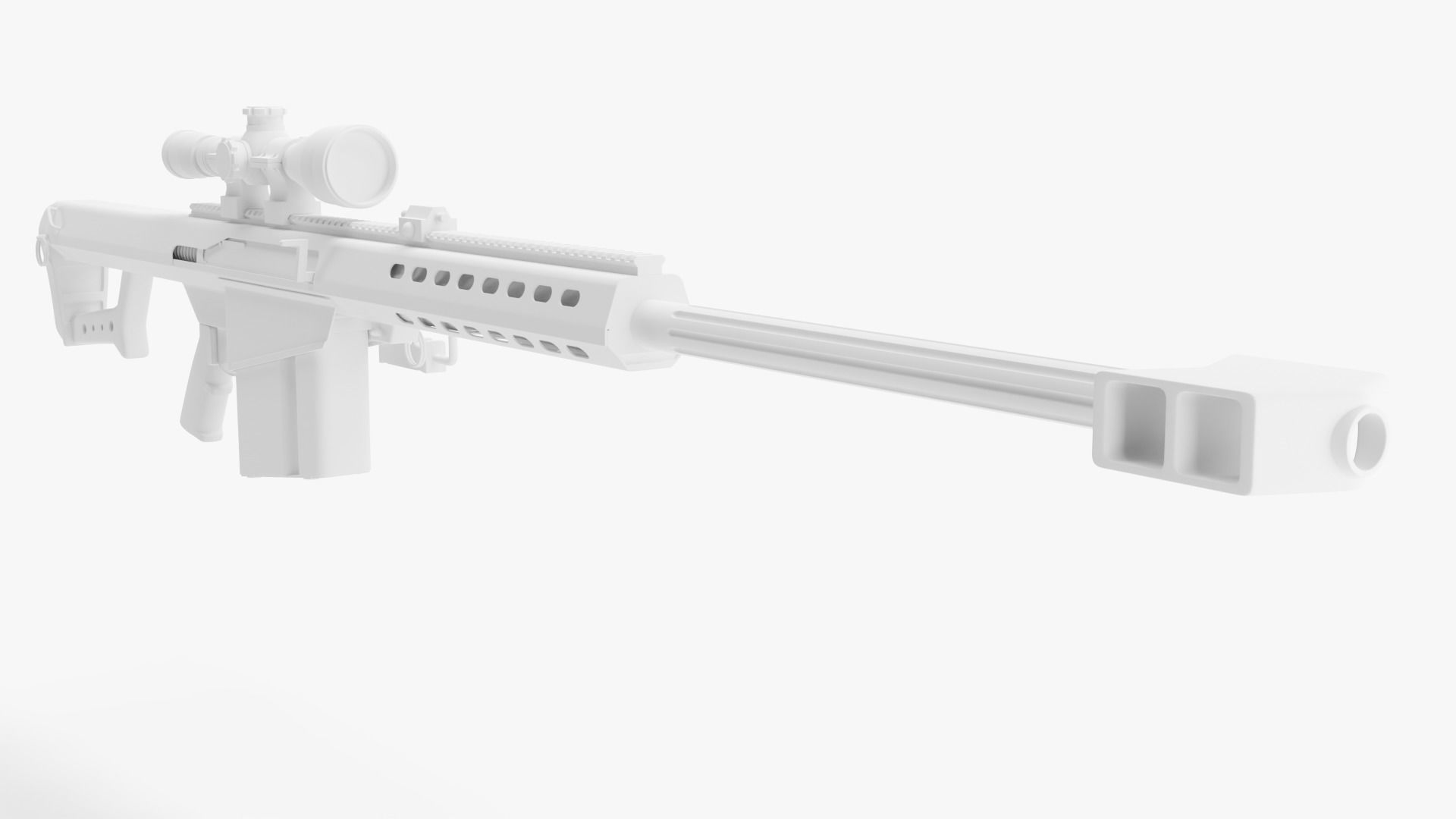 Barrett M82 Sniper Rifle 3D model | CGTrader