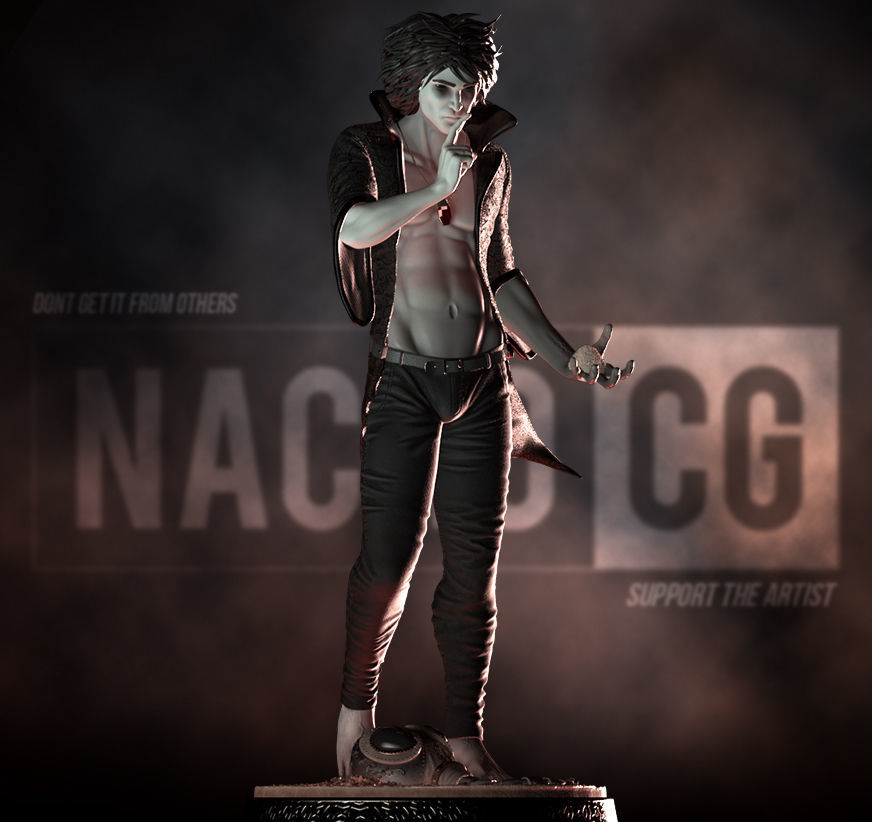 Fan Art Sandman - Statue - includes 2 versions 3D model 3D printable ...