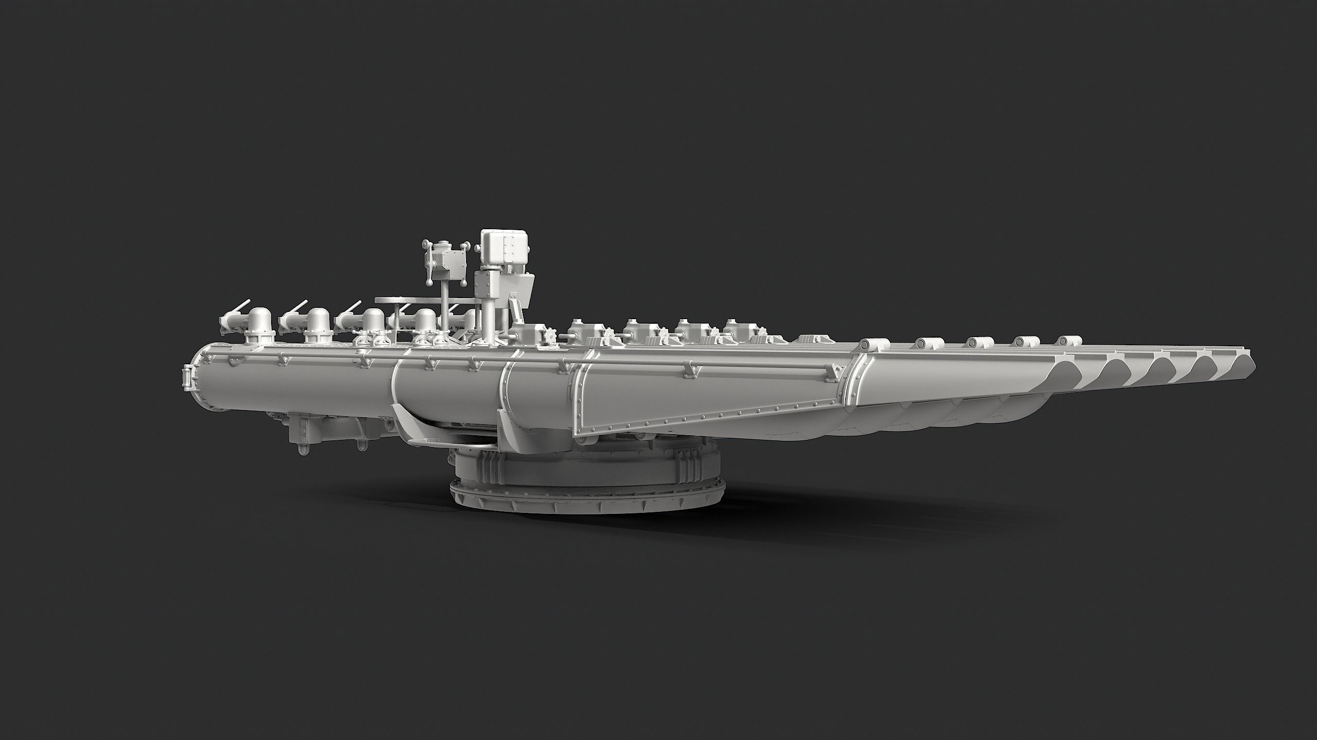 21-inch above water torpedo tubes 3D model | CGTrader