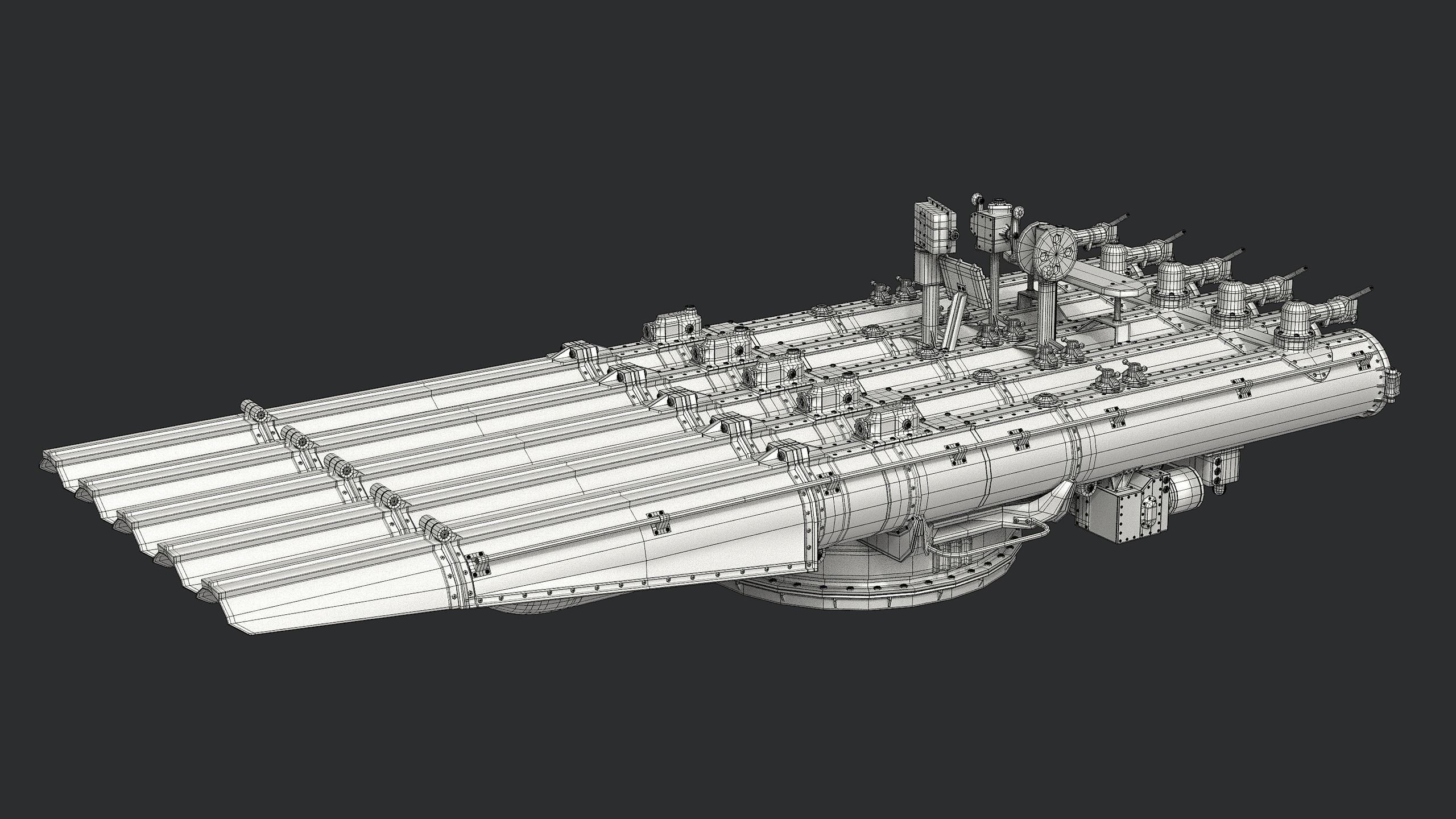 21-inch above water torpedo tubes 3D model | CGTrader