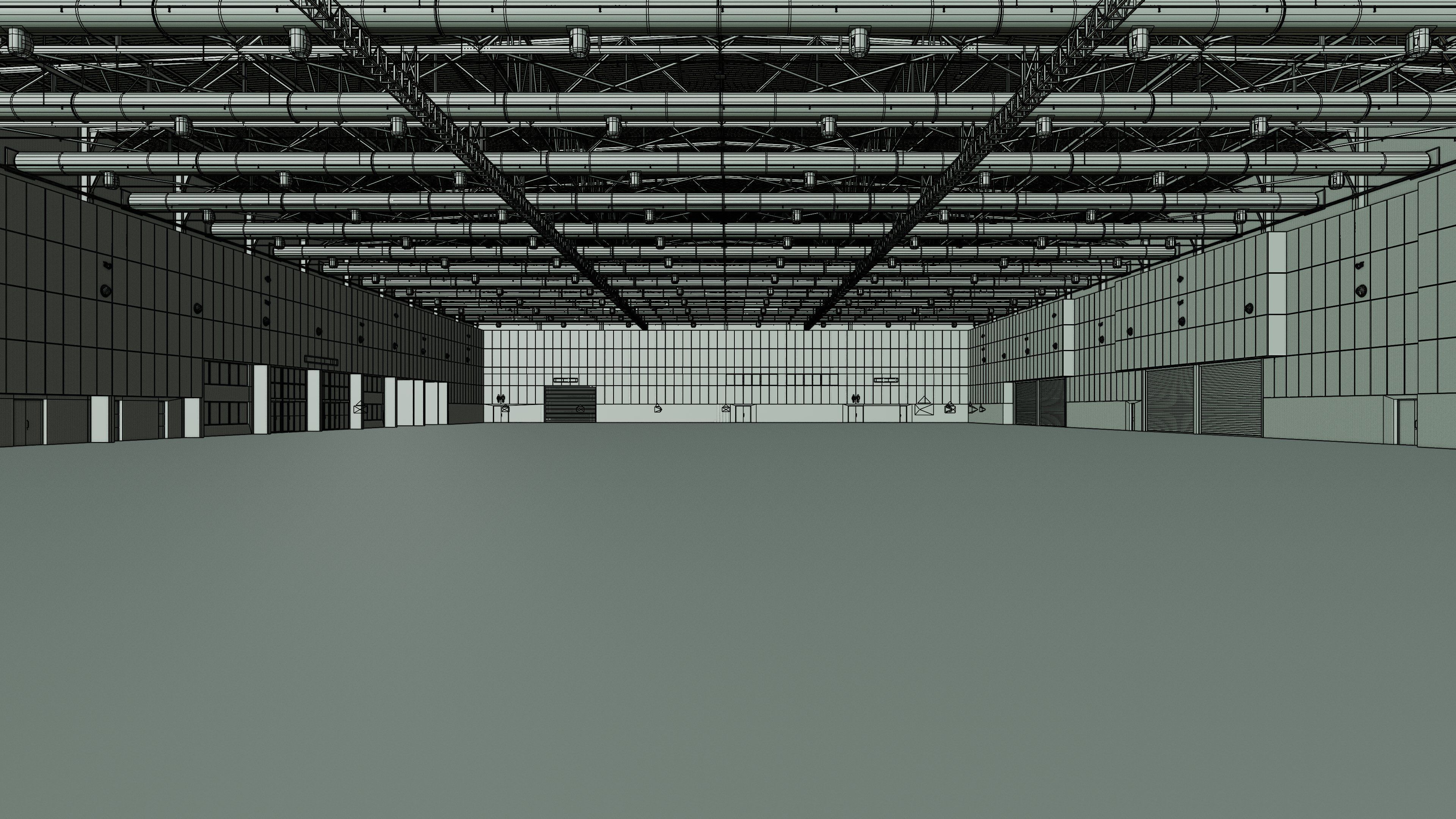 3D model Exhibition Hall Interior 5 VR / AR / low-poly | CGTrader