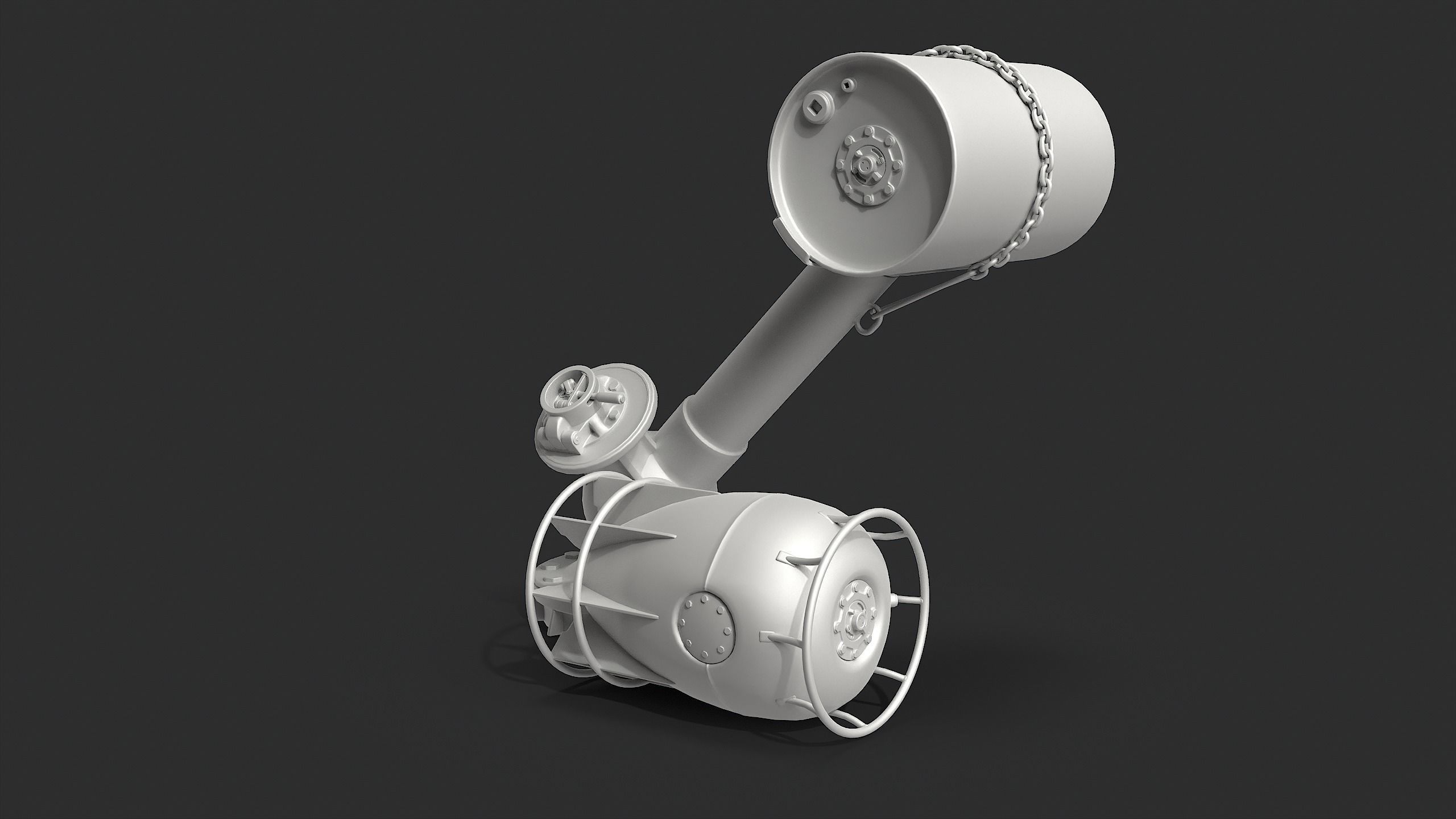 Depth Charge Projector Mk6 3D model | CGTrader